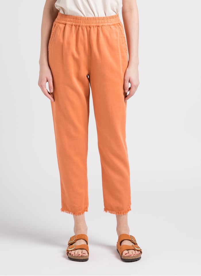 Cotton Blend Baggy Pants Mocha Reiko Women Place Des Tendances