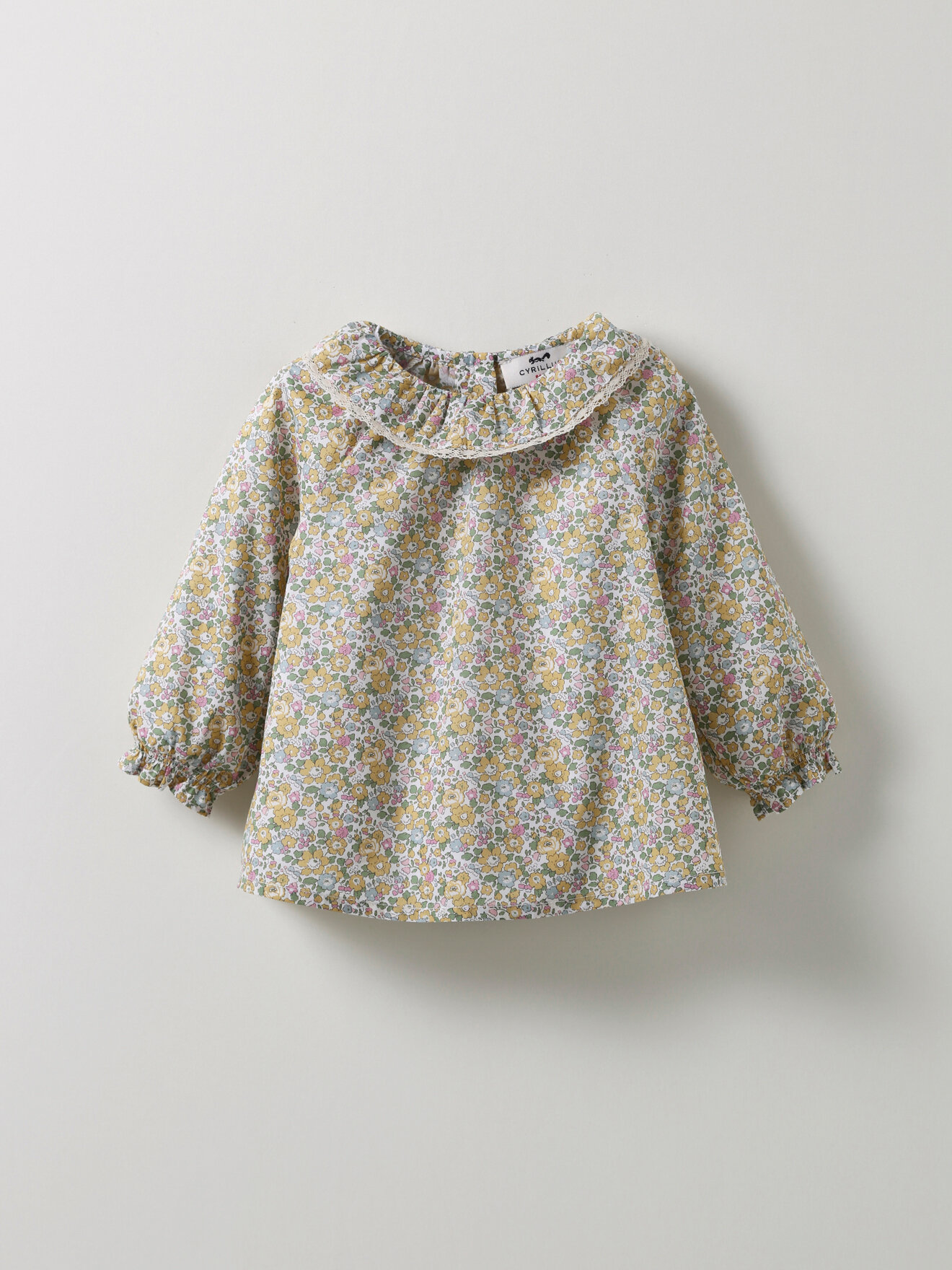 Guimpe en tissu liberty Lib betsy ann jaune Cyrillus - Enfant 70010 ...