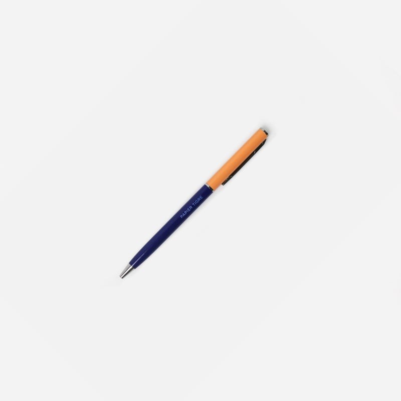 Stylo-bille Cobalt/saumon Papier Tigre - Maison - STY04 | Place des ...