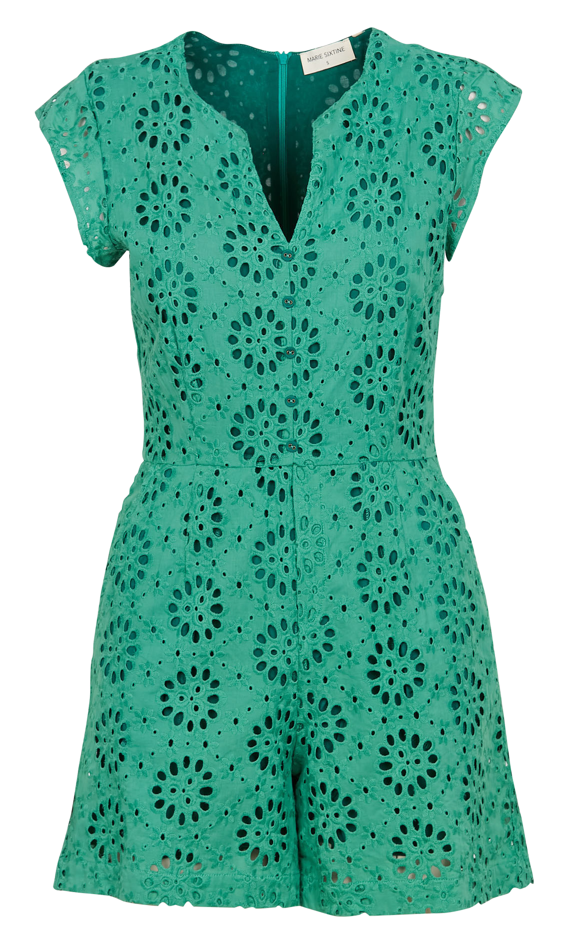 Tuta Corta In Cotone Traforato Paon Marie Sixtine - Donna | Place des ...