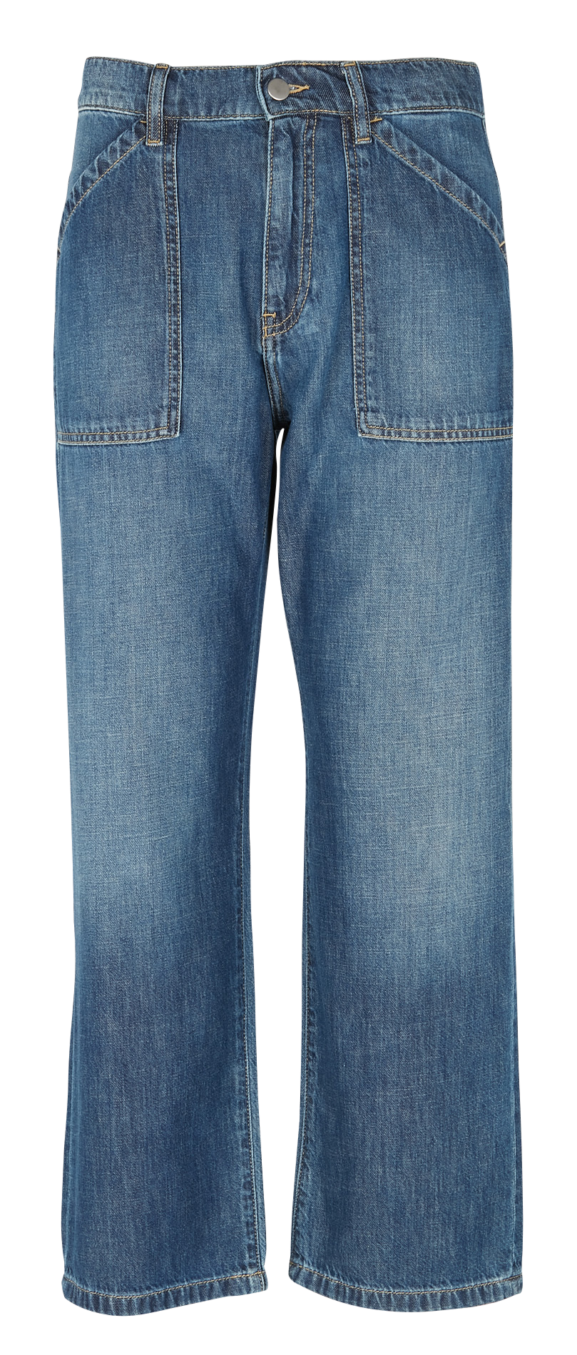Straight-leg Cotton Jeans Worn Acquaverde - Women | Place des Tendances