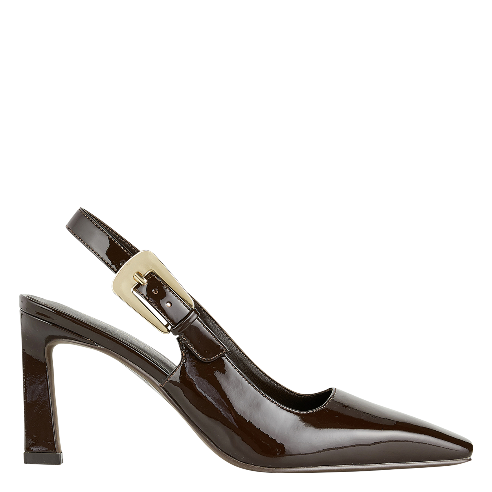 Camelia Patent Leather High Heels Marron Cosmoparis - Women - CAMILLE ...