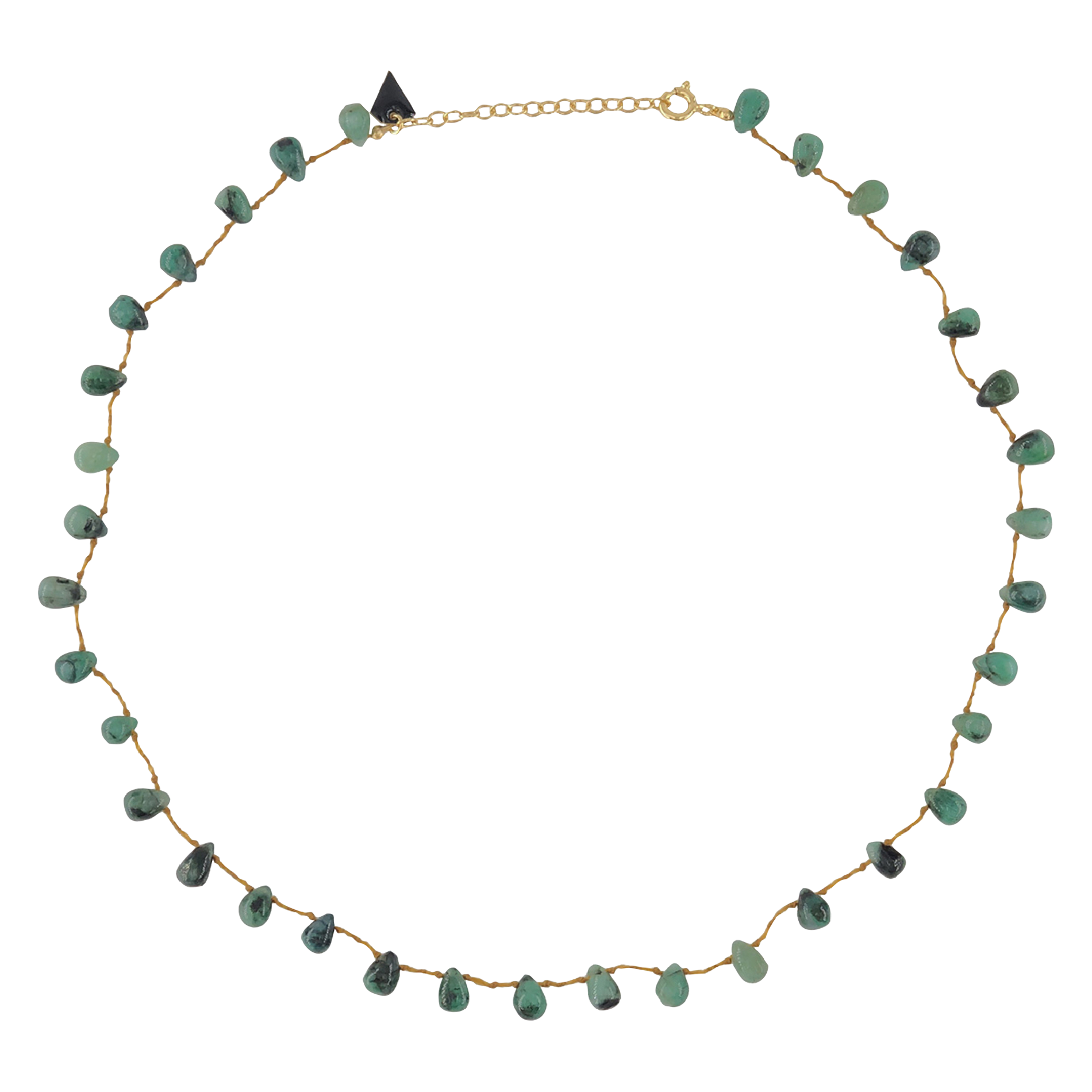 Collier En Pierres Naturelles Vert Mon Precieux Gem - Femme | Place des ...