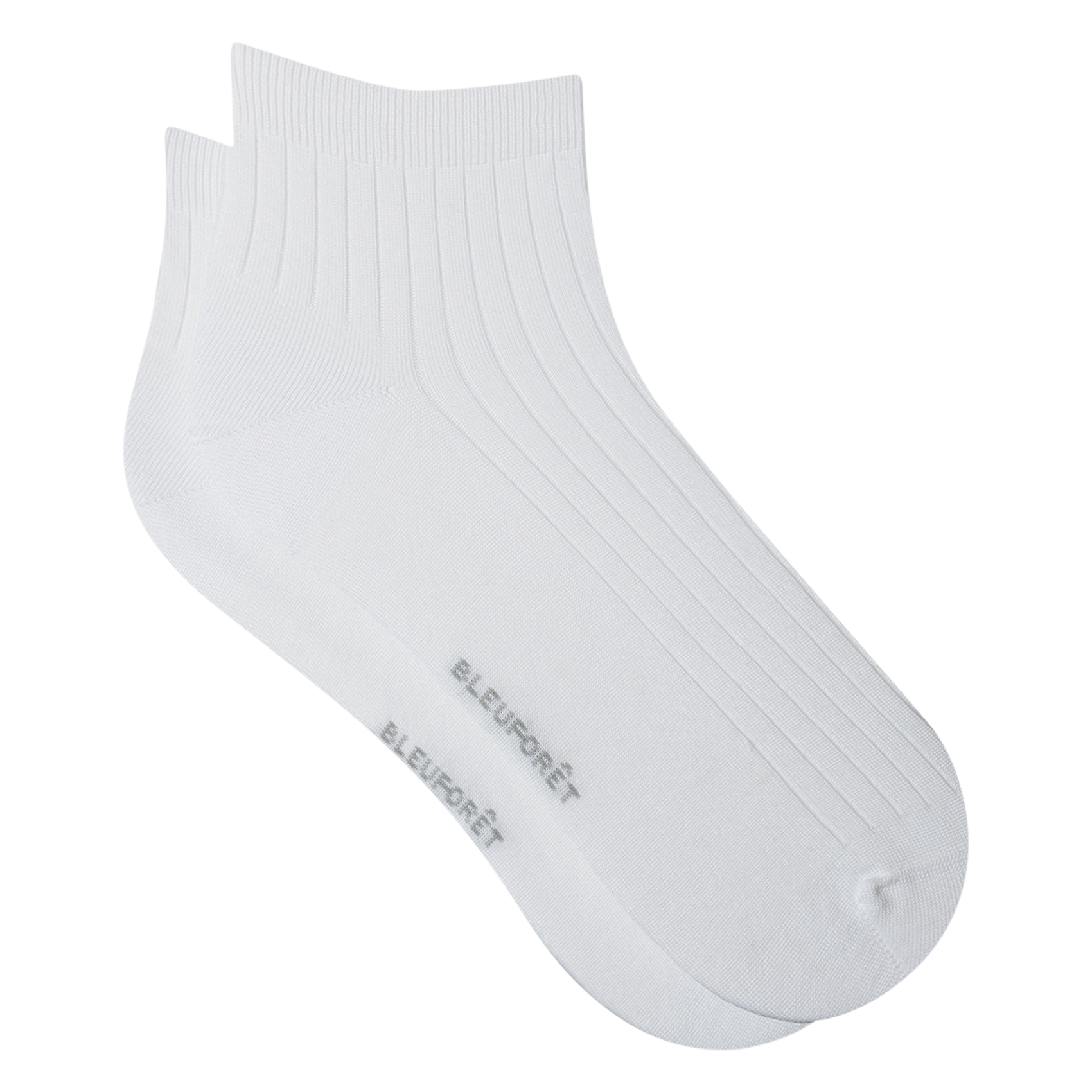 Pack of two pairs of cotton-blend socks Blanc-blanc Bleuforet - Men ...