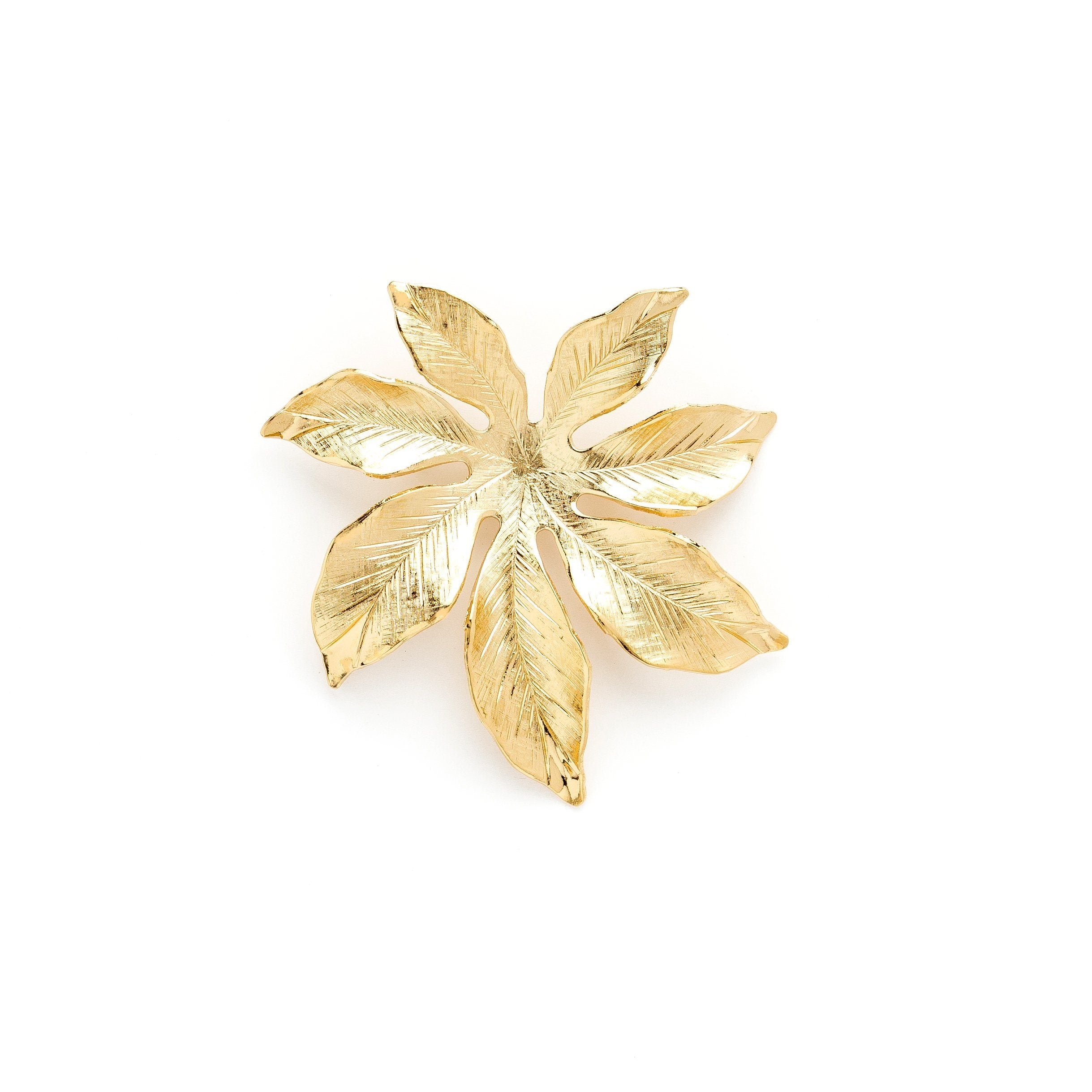Broche fleur plaqué argent Chloris Or Monsieur Simone - Femme BROCHE ...