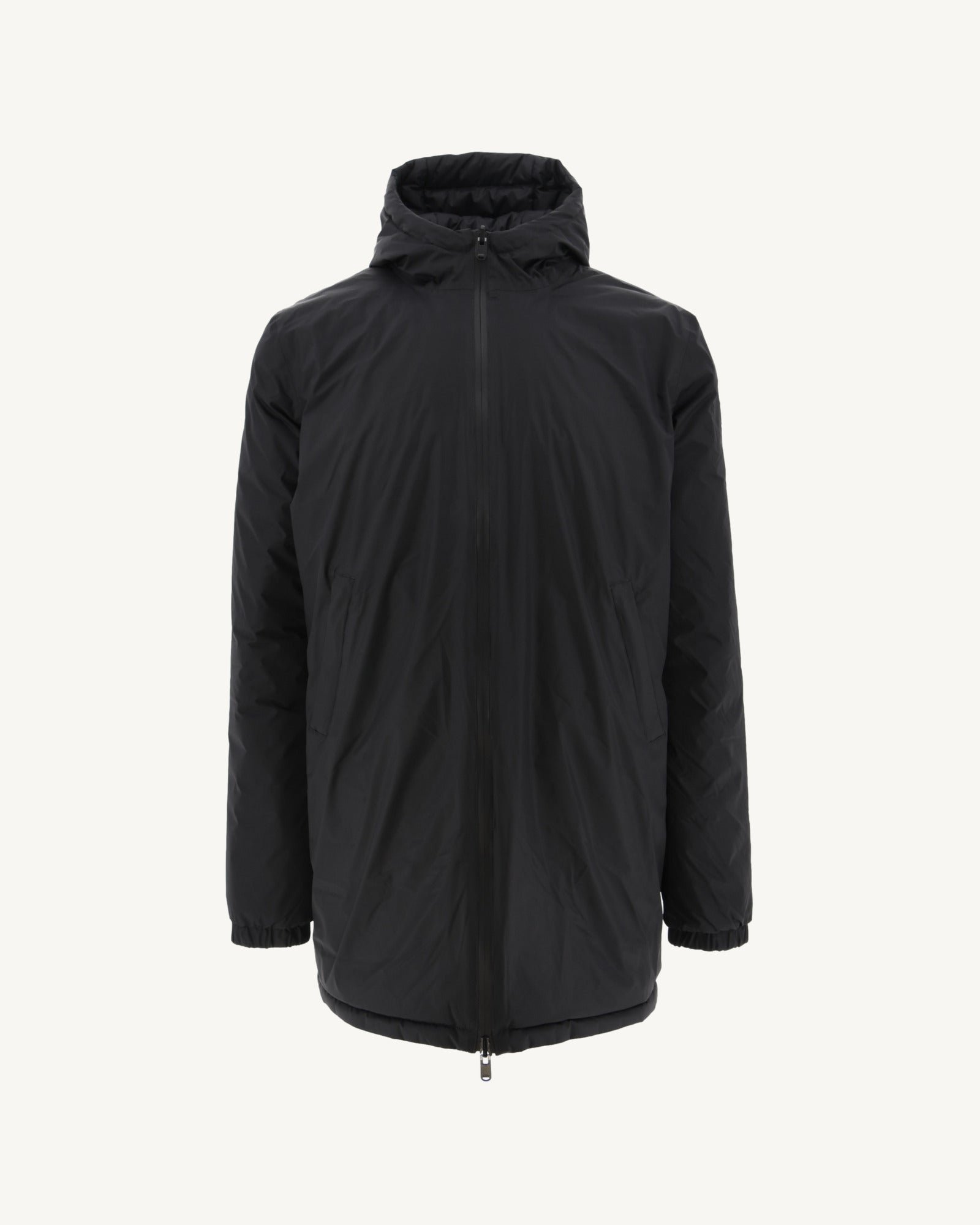 Reversible long hooded puffer jacket amsterdam Noir Jott - Men ...