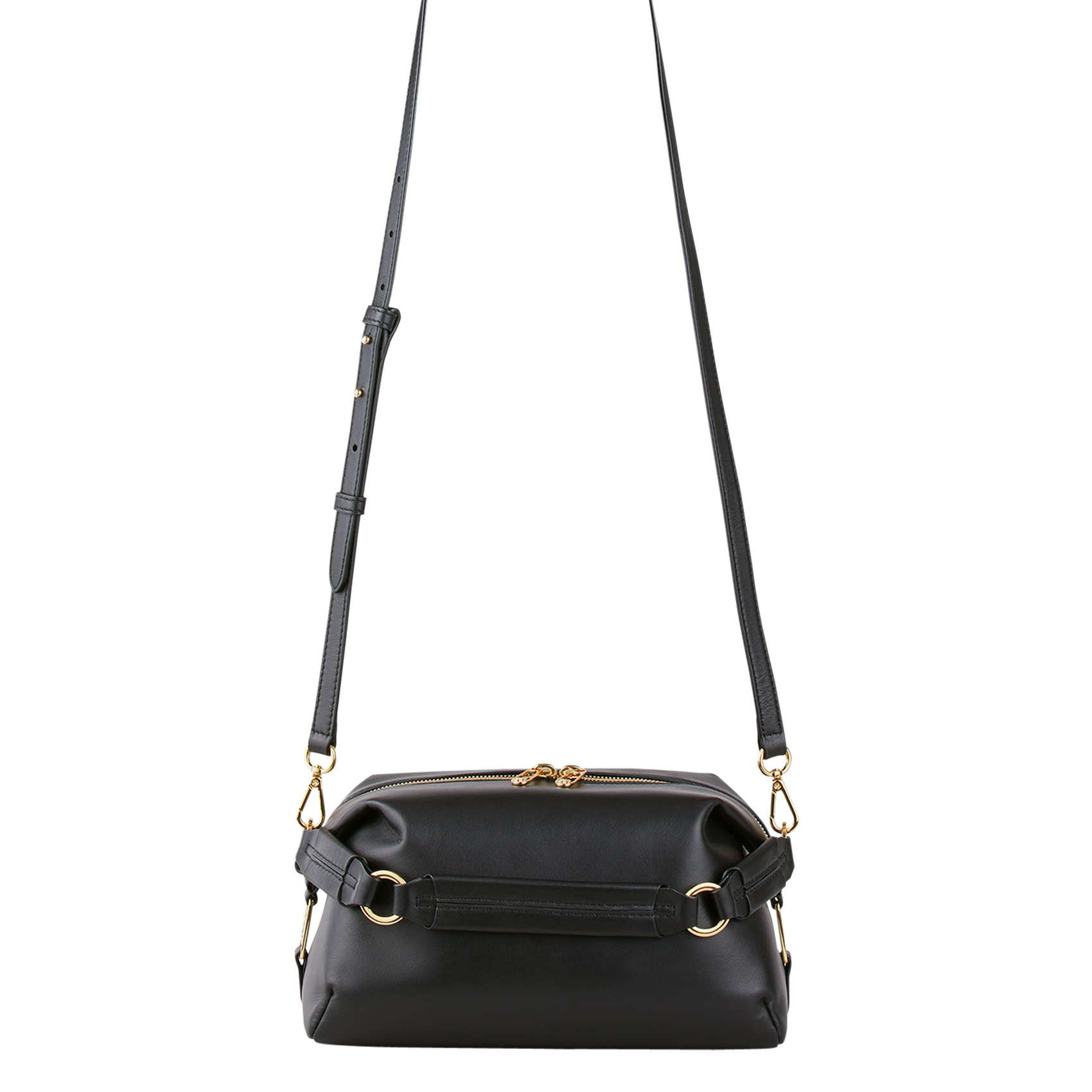 Sac Bandoulière En Cuir Noir Sandro - Femme - SFASA01254-20-NOIR