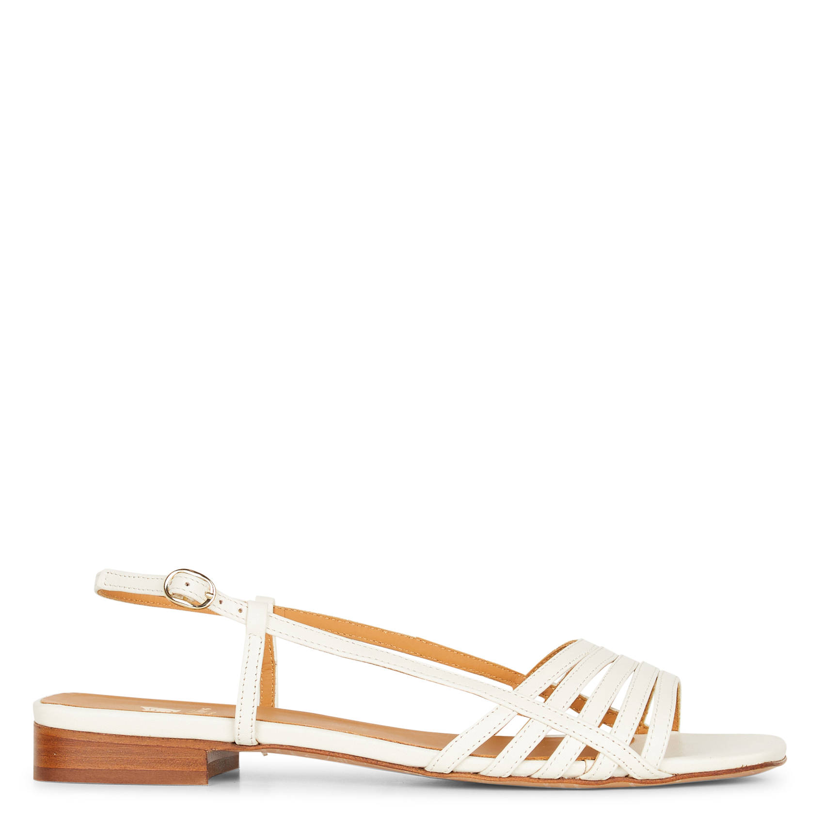 Sandales Plates En Cuir Diana Milk Bobbies Femme Diana Place Des Tendances
