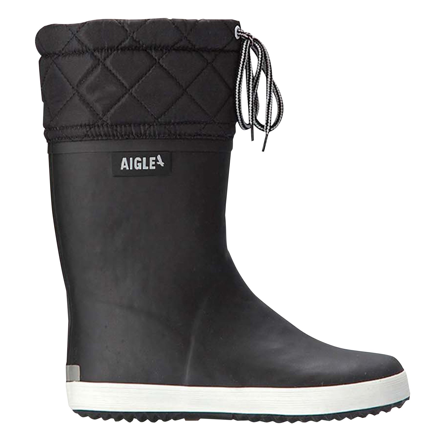 Bottes fourrées Noir blanc Aigle - Enfant NB113 | Place des Tendances