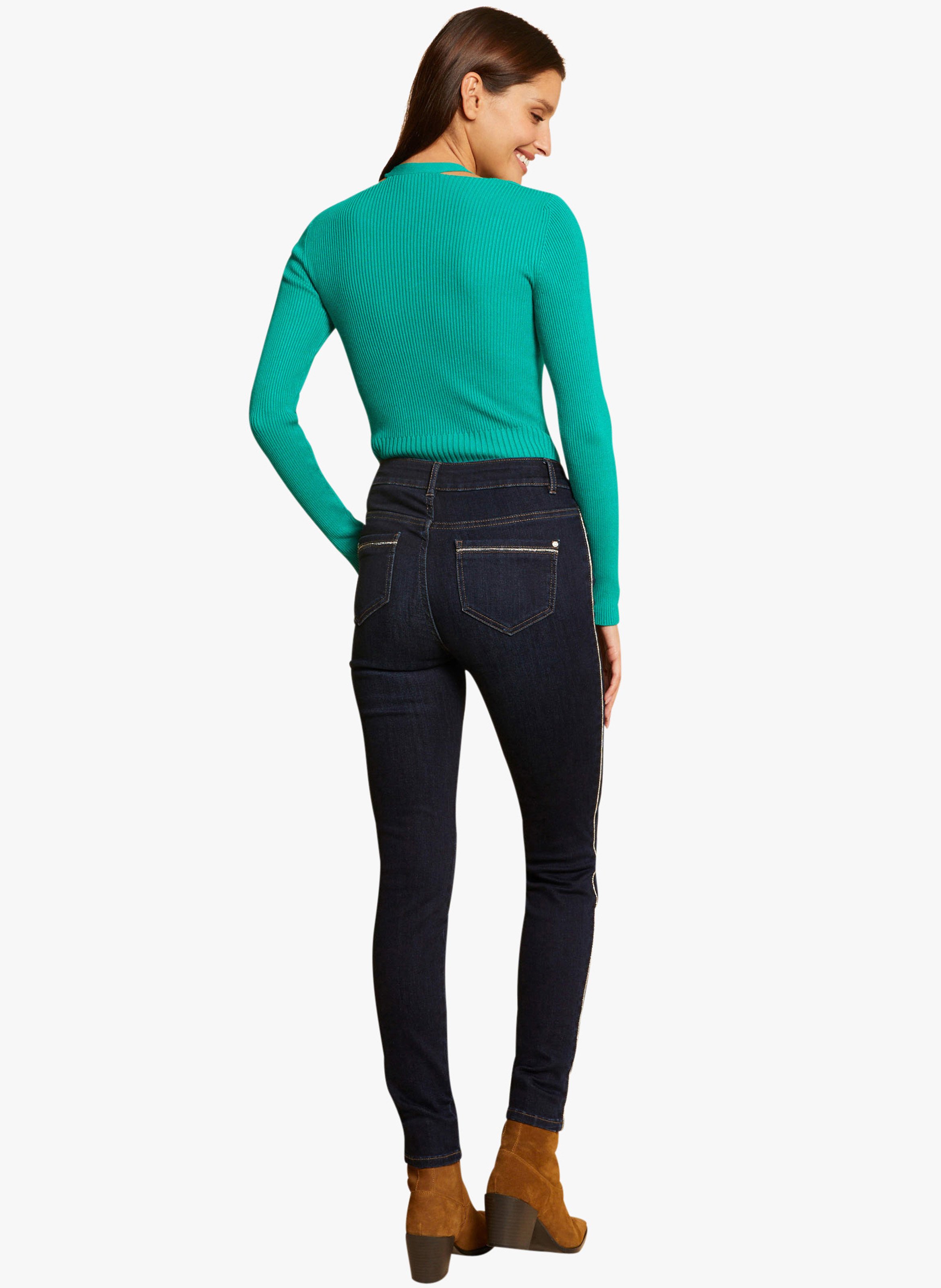 Buttoned Knit Sweater Vert Vegetal Morgan - Women | Place des Tendances