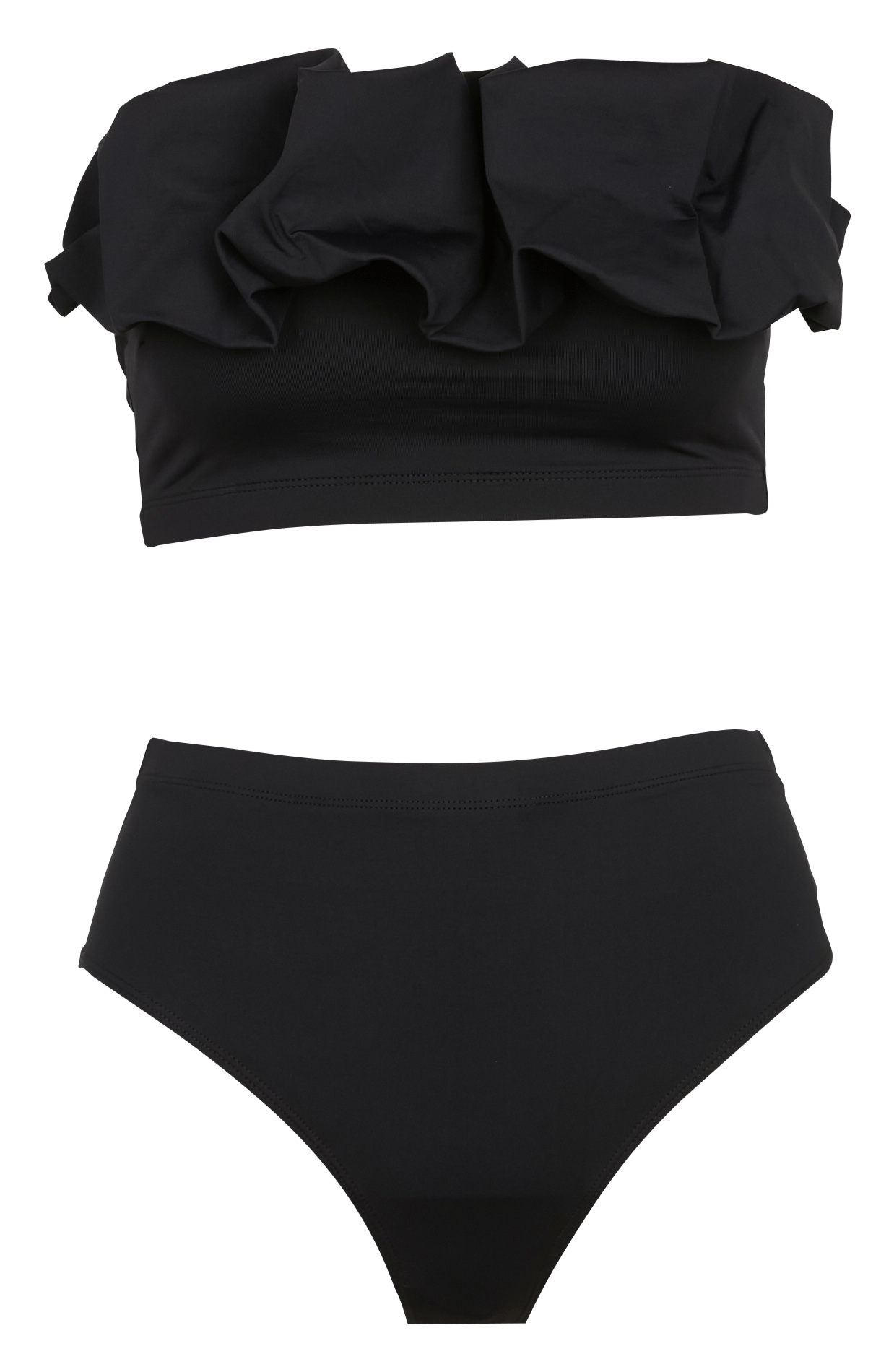 Two-piece Bandeau Bikini Noir Maio Paris - Women - AURORA-NOIR-NOIR ...