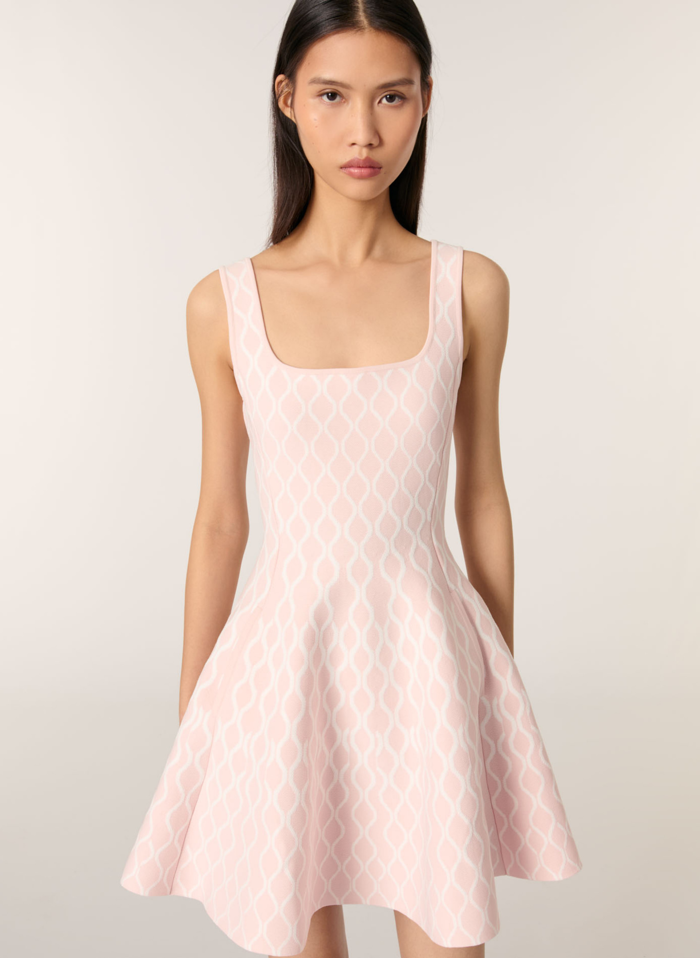 Robe courte imprimée Rose pale Maje - Femme MFPRO04231 | Place des ...