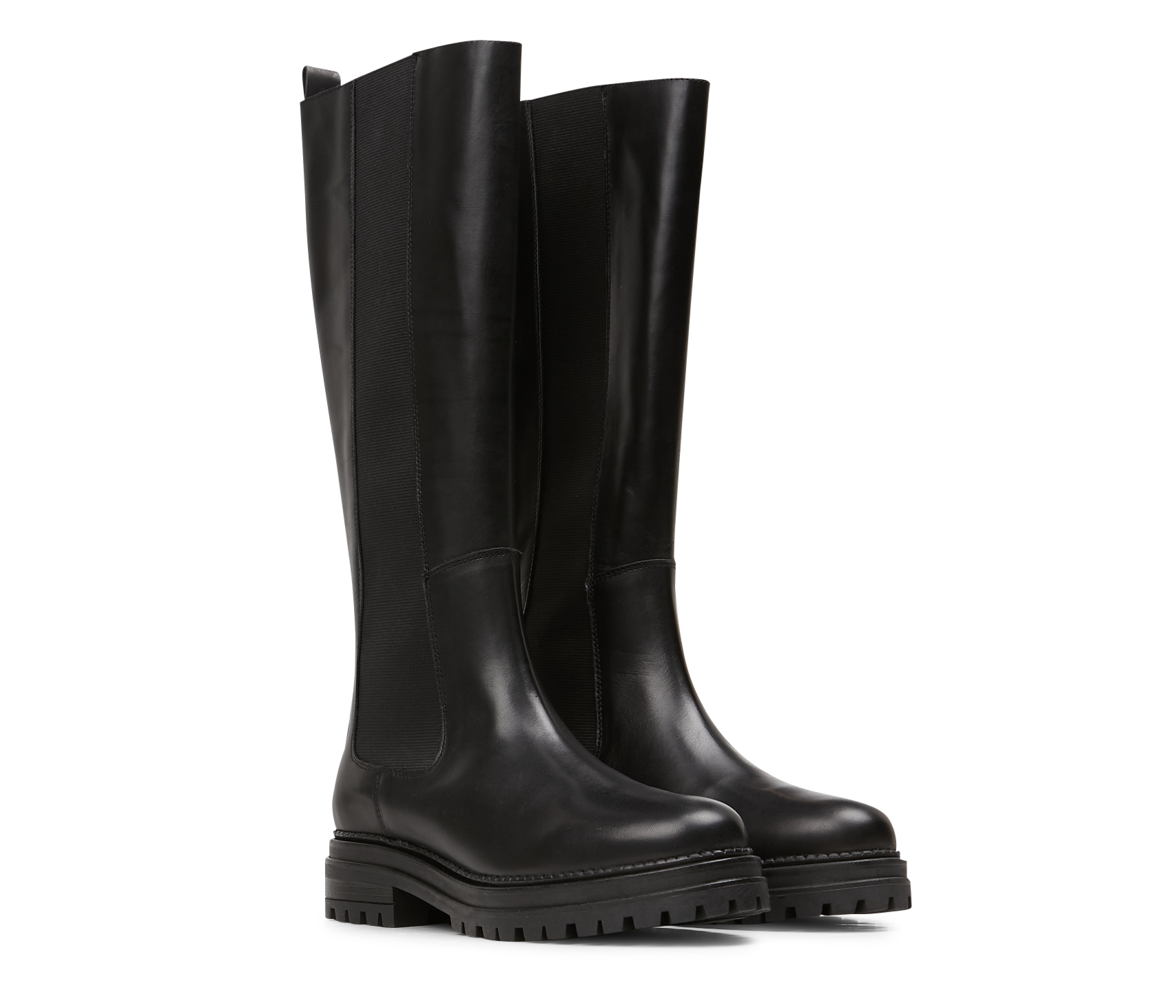 Leather Boots Noir Cosmoparis - Women | Place des Tendances