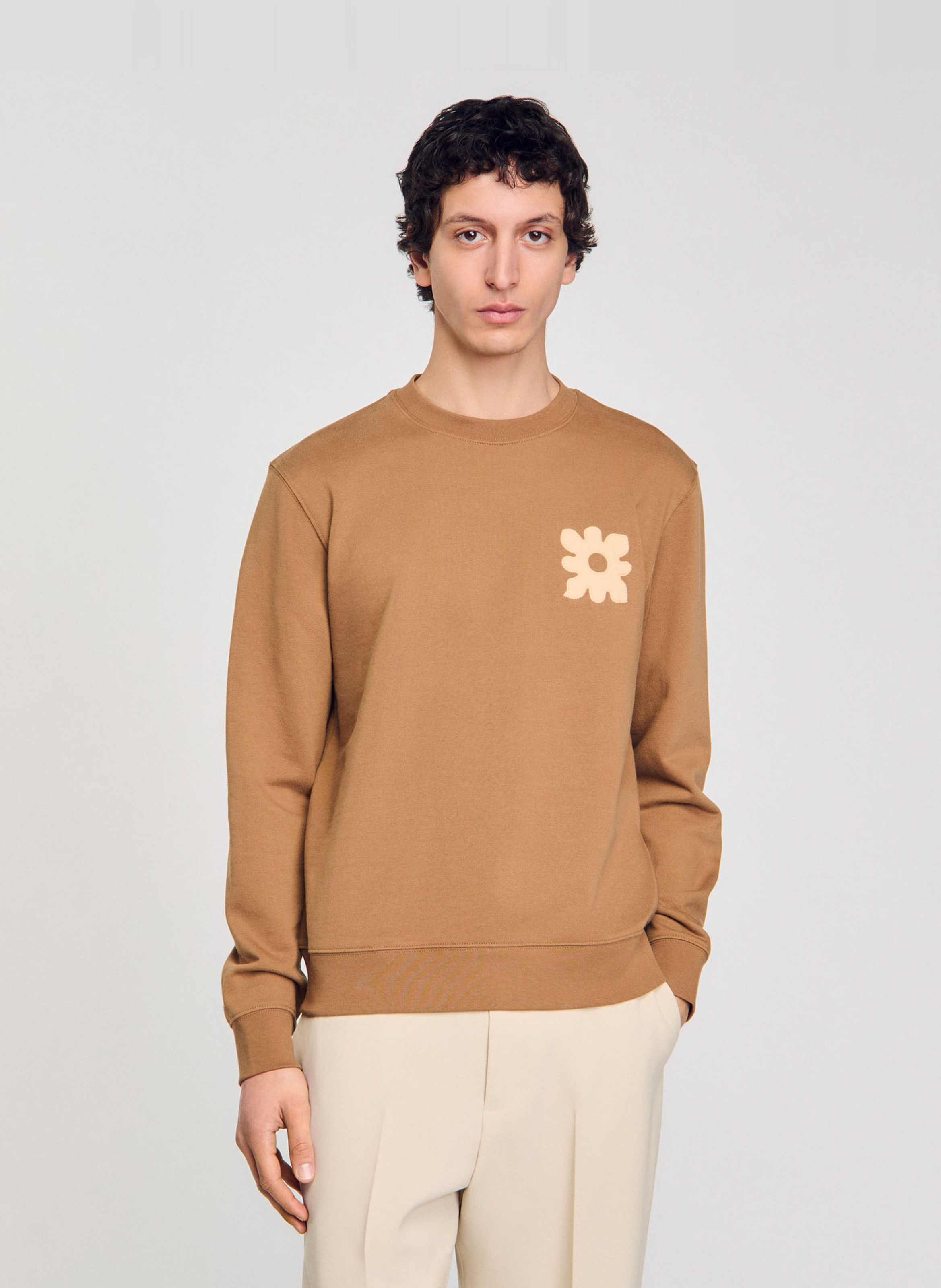 Regular-fit cotton polo shirt Noix Sandro - Men SHPSW00743 | Place des ...