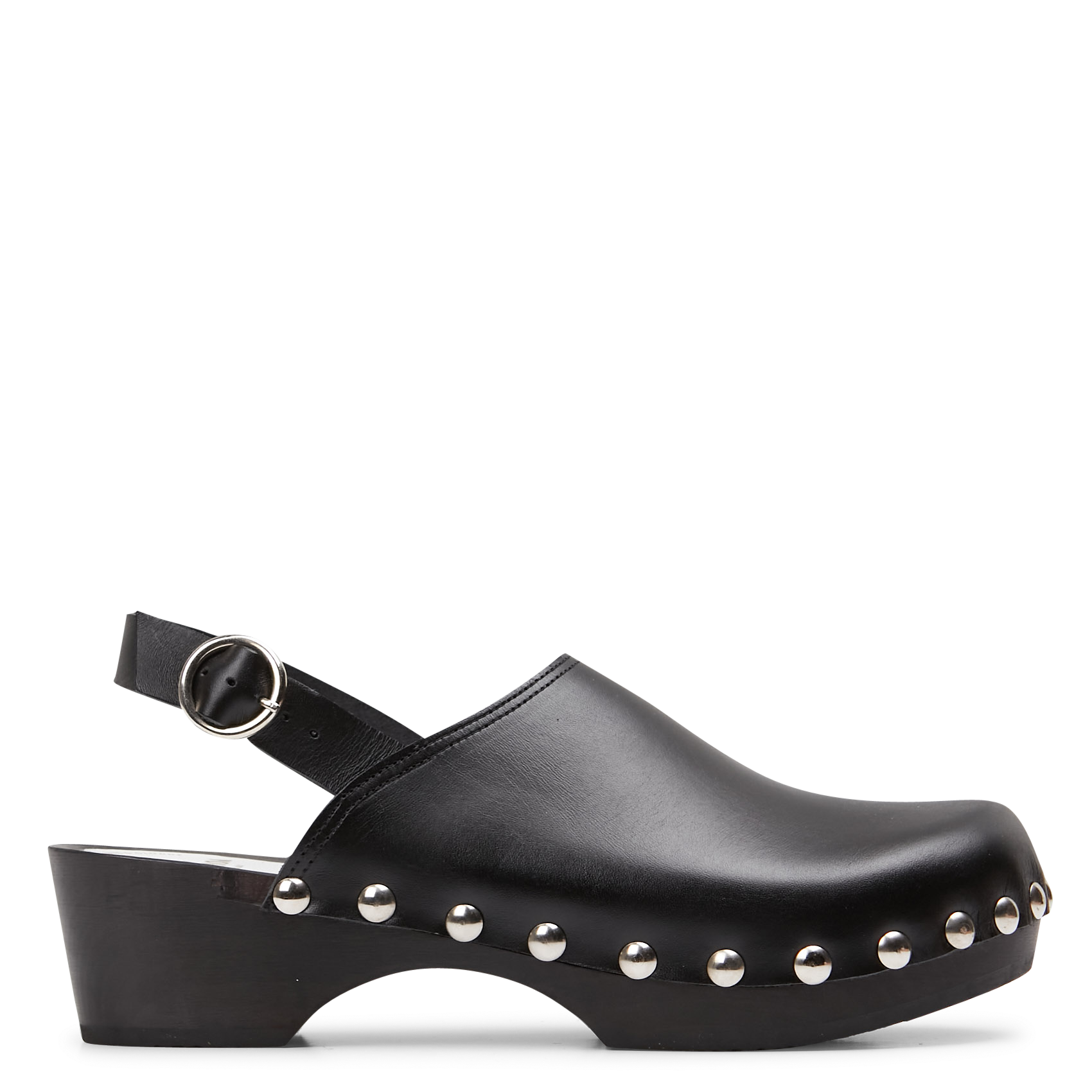 Leather clogs Noir Sabots Youyou - Women YORK | Place des Tendances