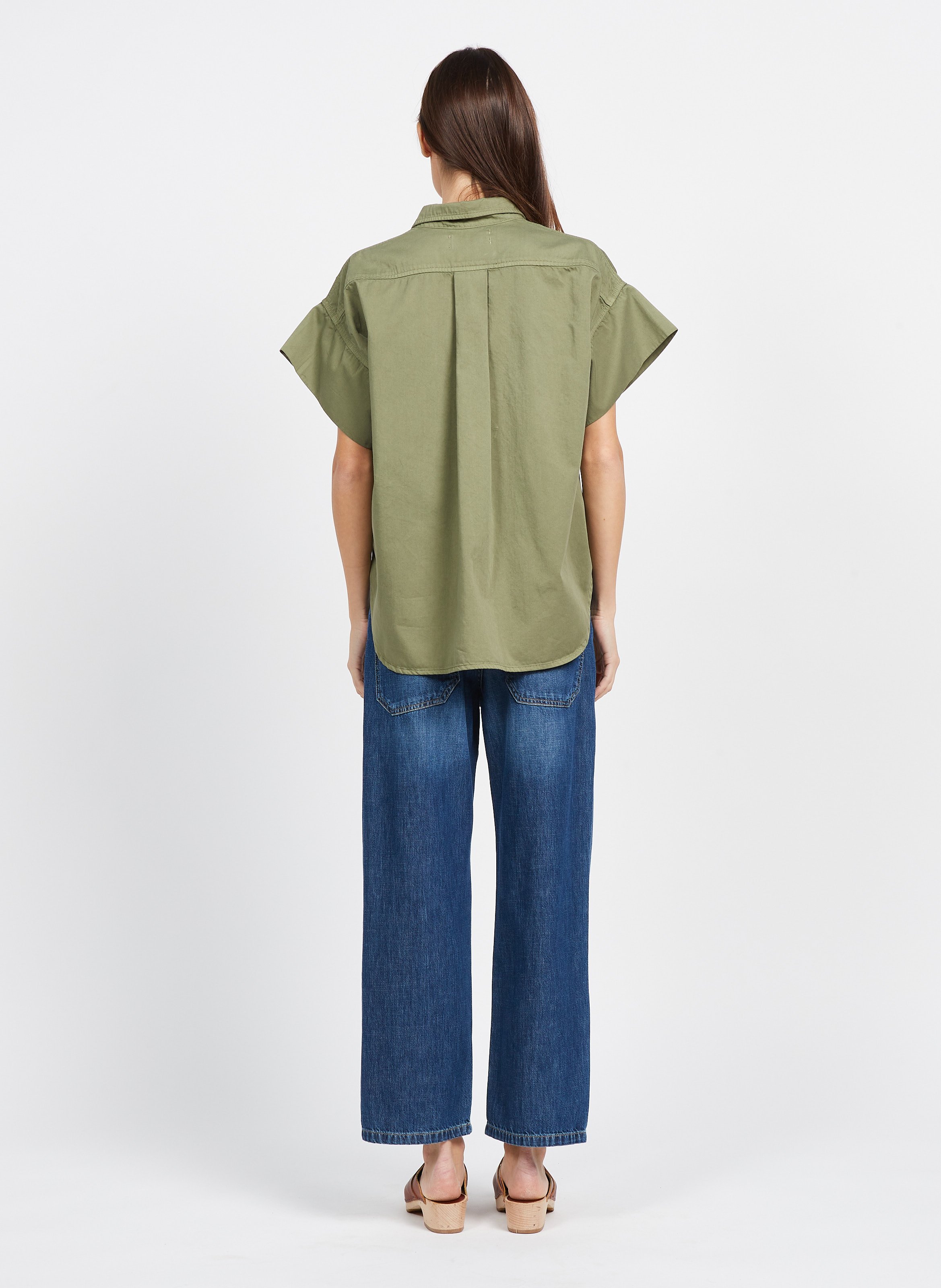 Straight-leg Cotton Jeans Worn Acquaverde - Women | Place des Tendances