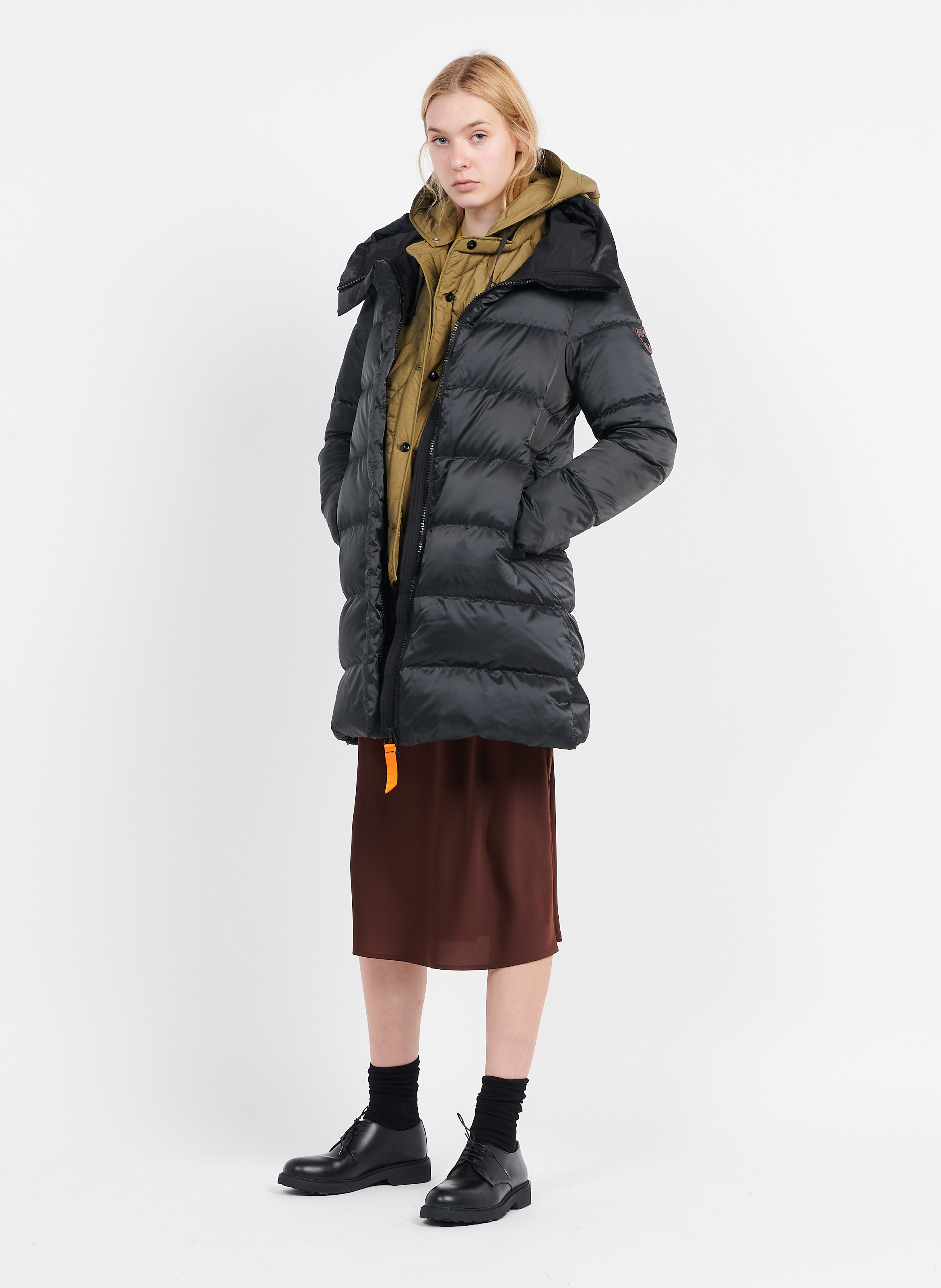 Quilted Padded Jacket With Hood Black Gertrude & Gaston - Women | Place ...