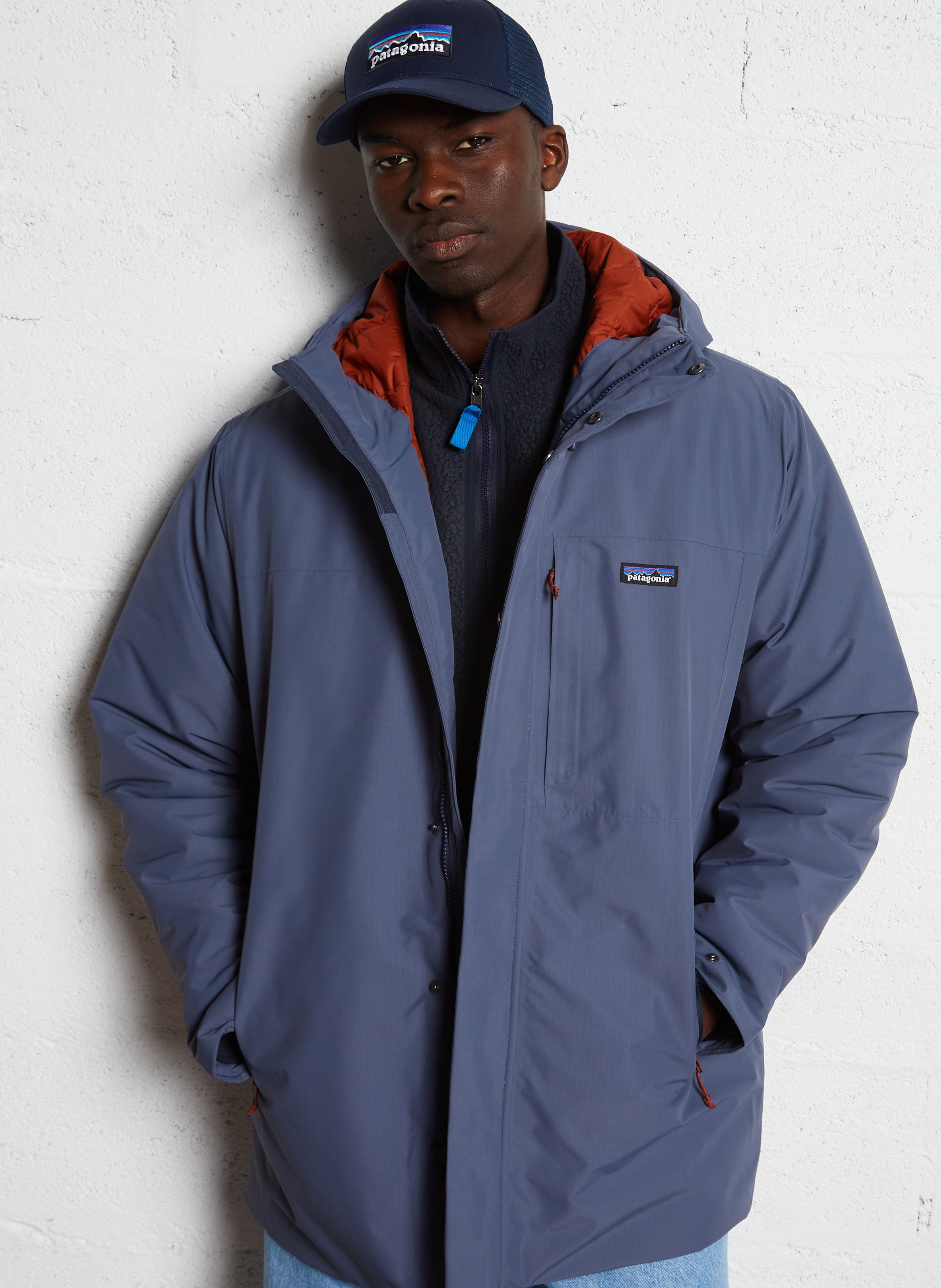 Hooded Parka Smolder Blue Patagonia - Men - 26495-SMDB-SMOLDER BLUE ...