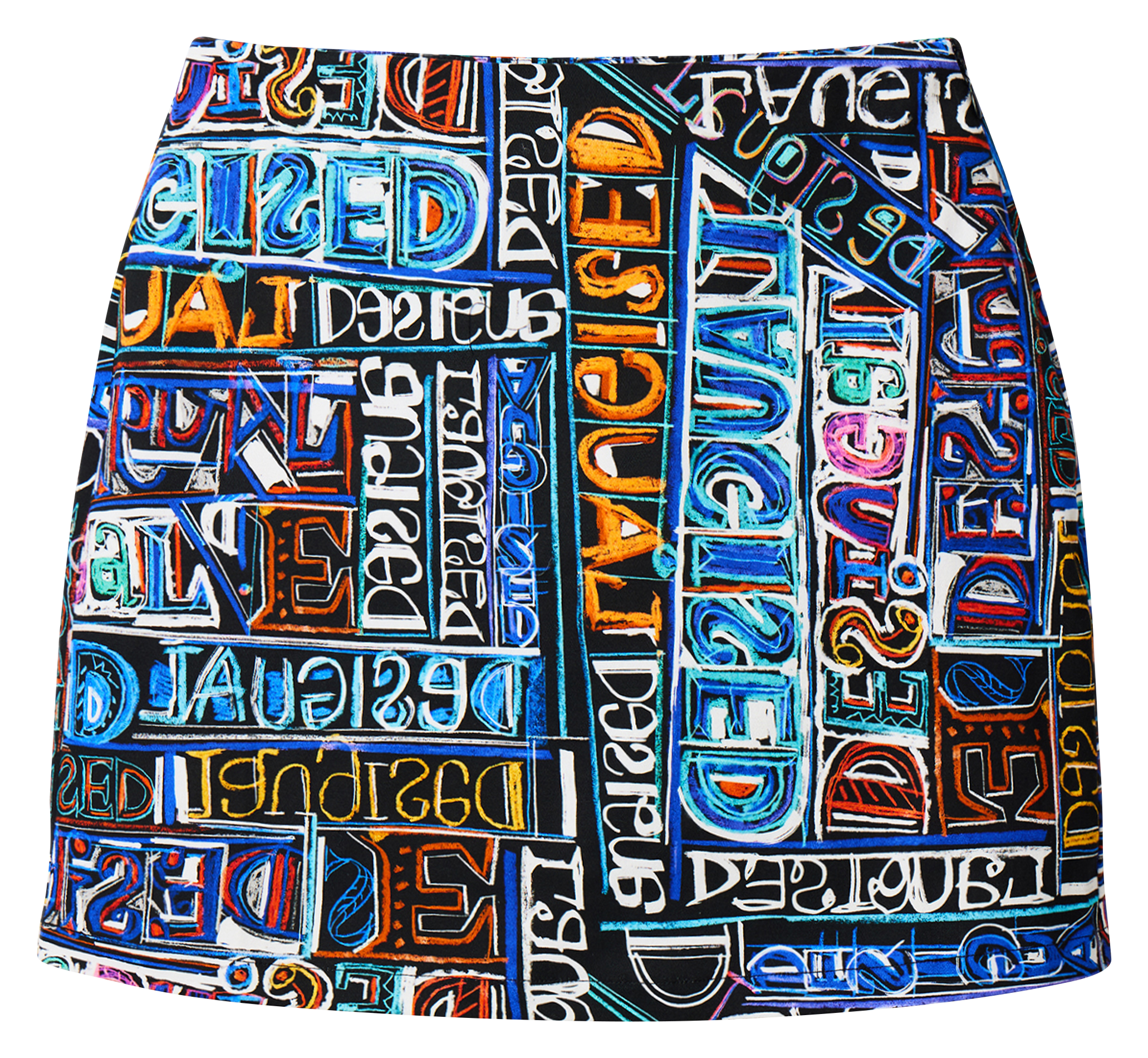 Jupe Courte En Coton Imprimé Negro Desigual - Femme | Place des Tendances