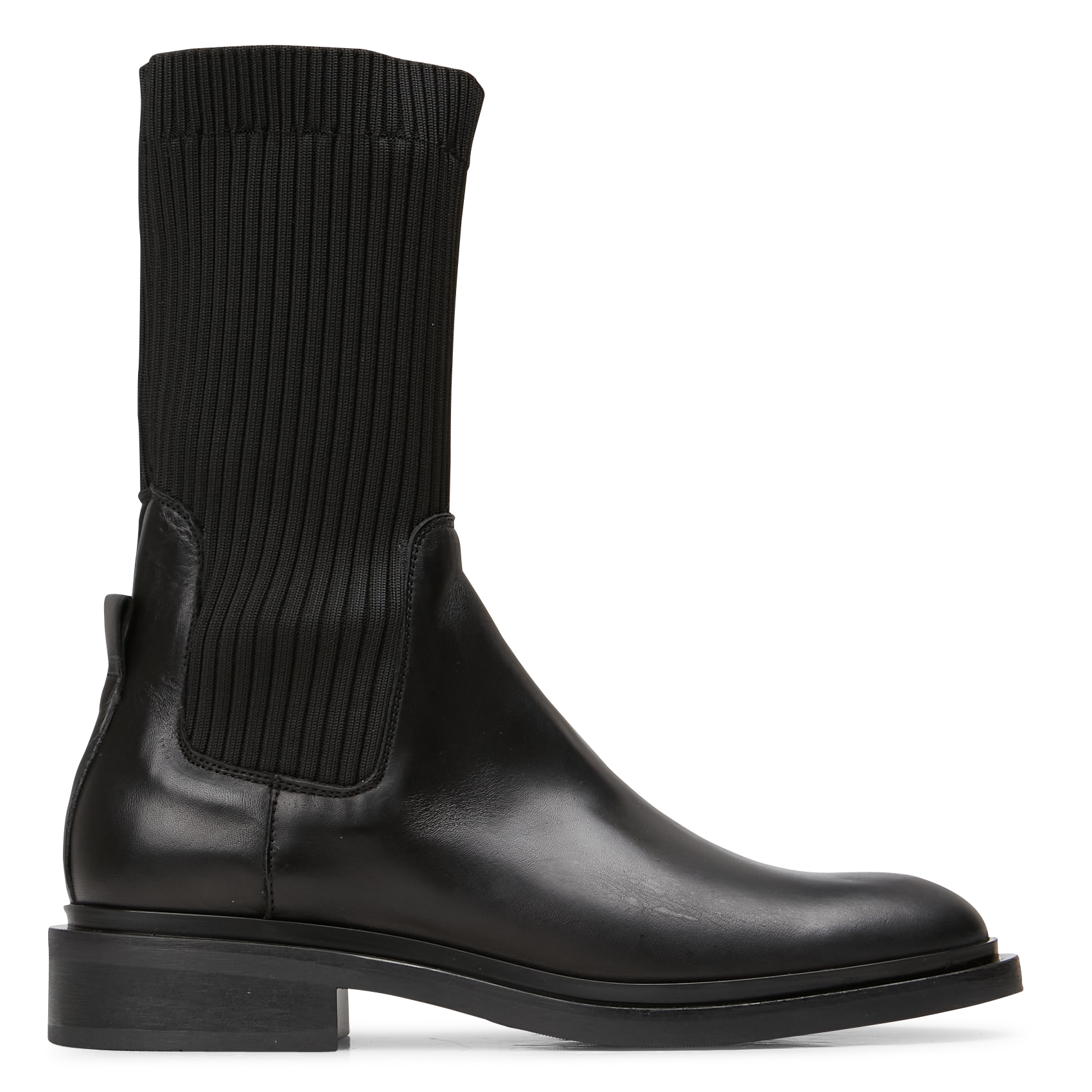 Leather Chelsea Boots Noir Mellow Yellow - Women | Place des Tendances