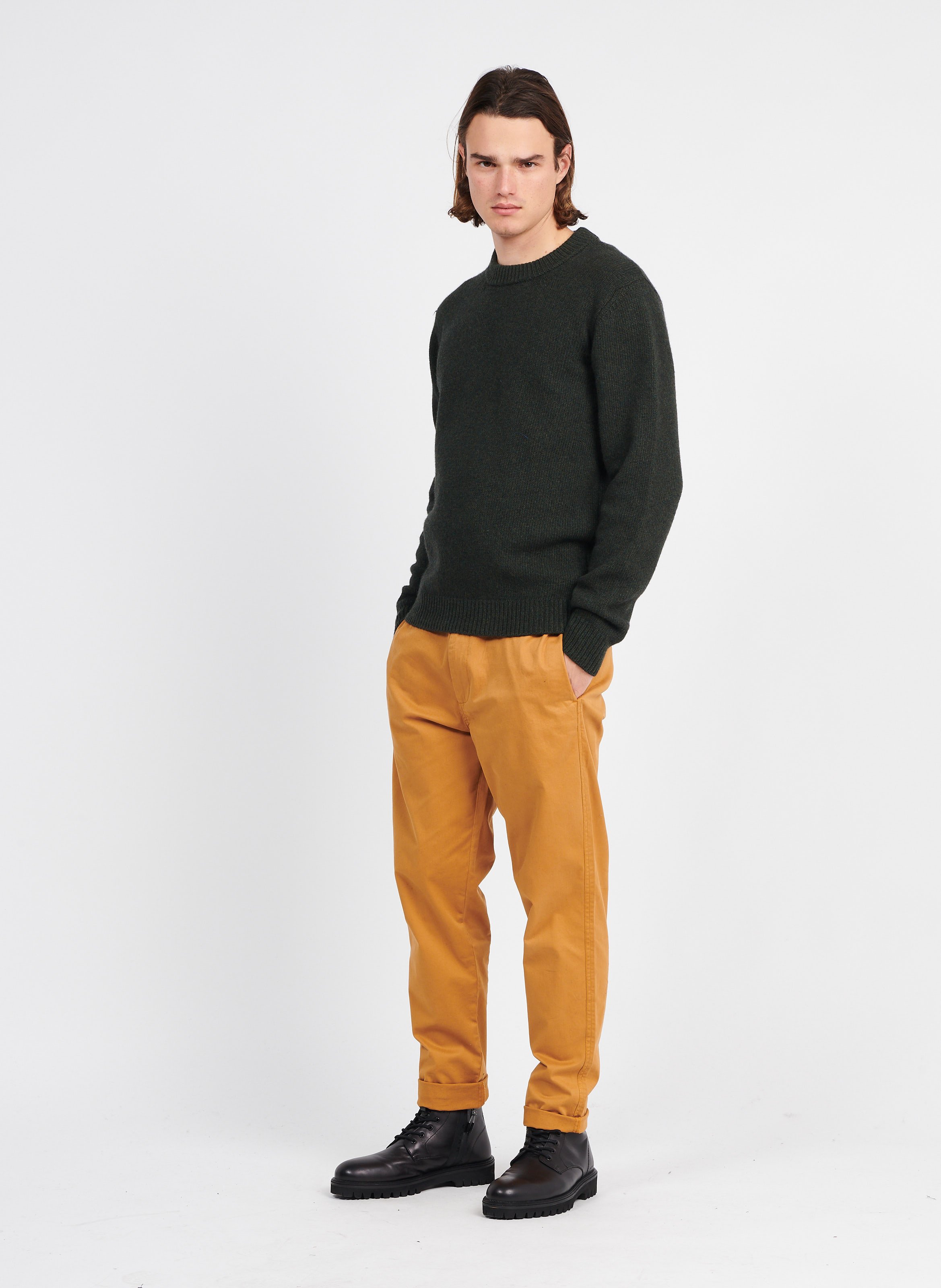 Pull Col Rond Regular Fit En Laine Conifer Balibaris - Homme | Place ...