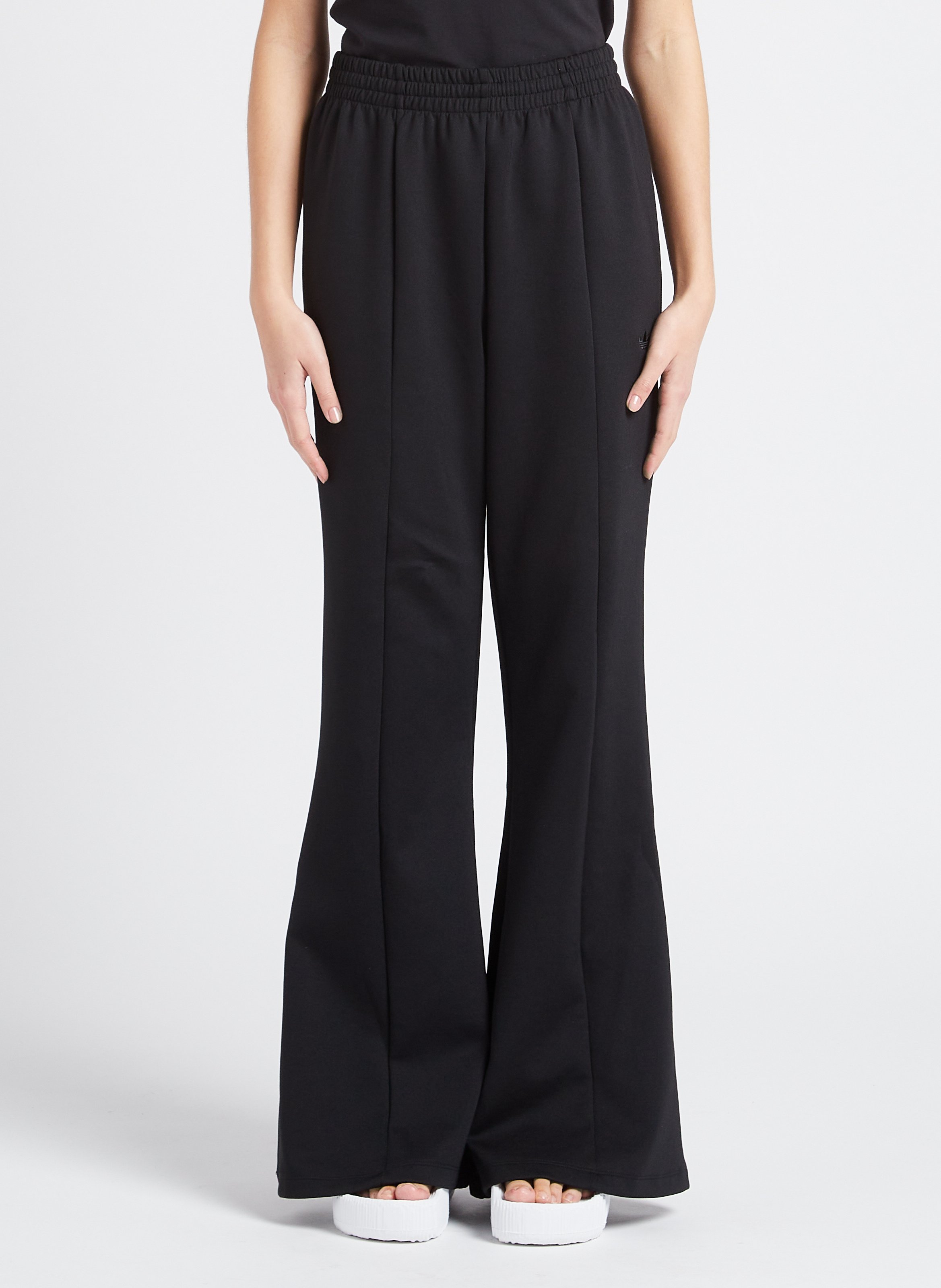 Flared Pants Black Adidas - Women - IT9240-BLACK-BLACK | Place des ...