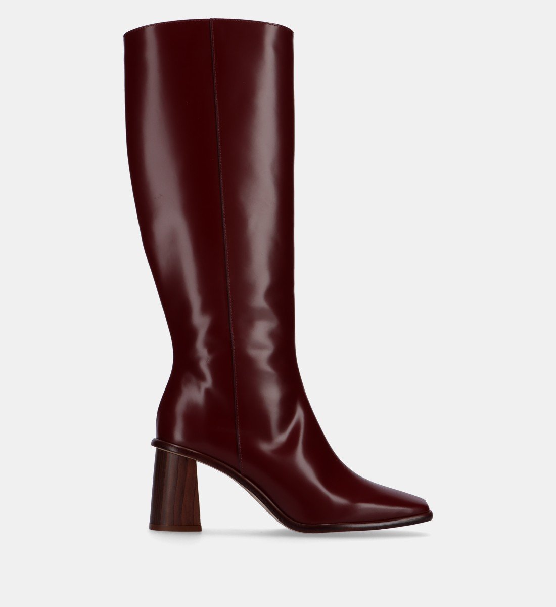 Bottes en cuir East Bordeaux Alohas - Femme EAST SLEEK BURGUNDY LEATHER ...