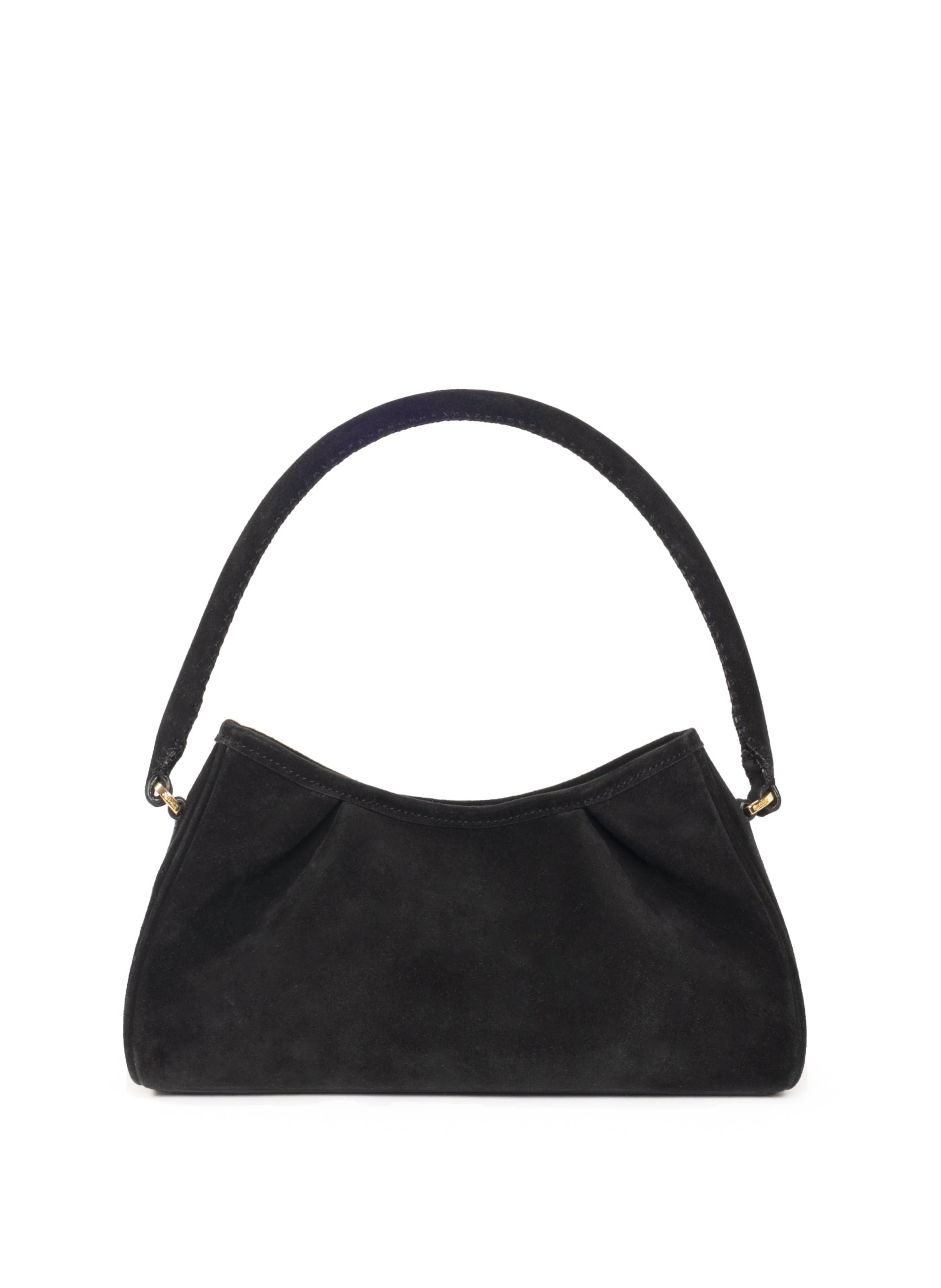 Sac dimple en daim Dimple Noir Elleme - Femme DIMPLE SUEDE BLACK ...