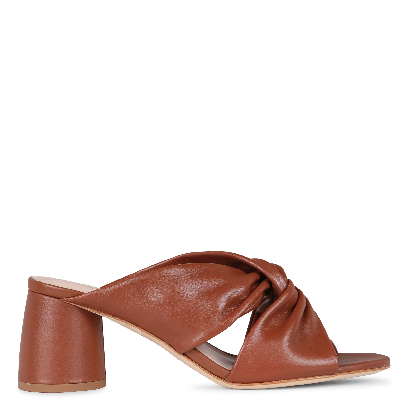 Mules de piel Terracotta Mi/Mai - Mujer DINA | Place des Tendances