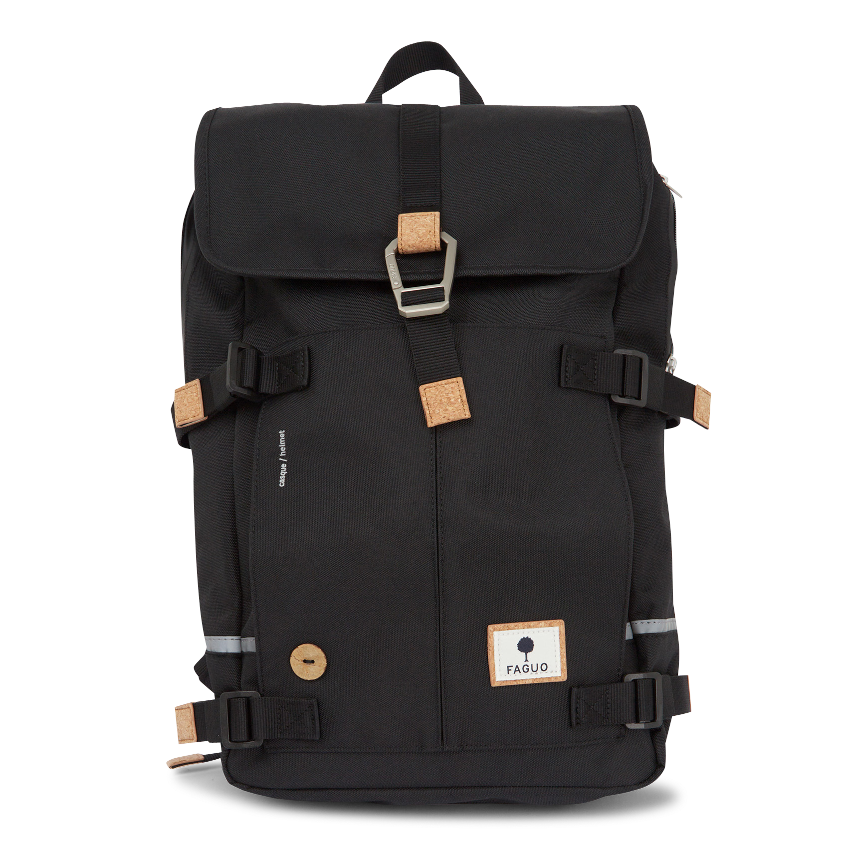 Practical Backpack Black Faguo - Men - S23LU0905-BLA00-BLACK | Place ...