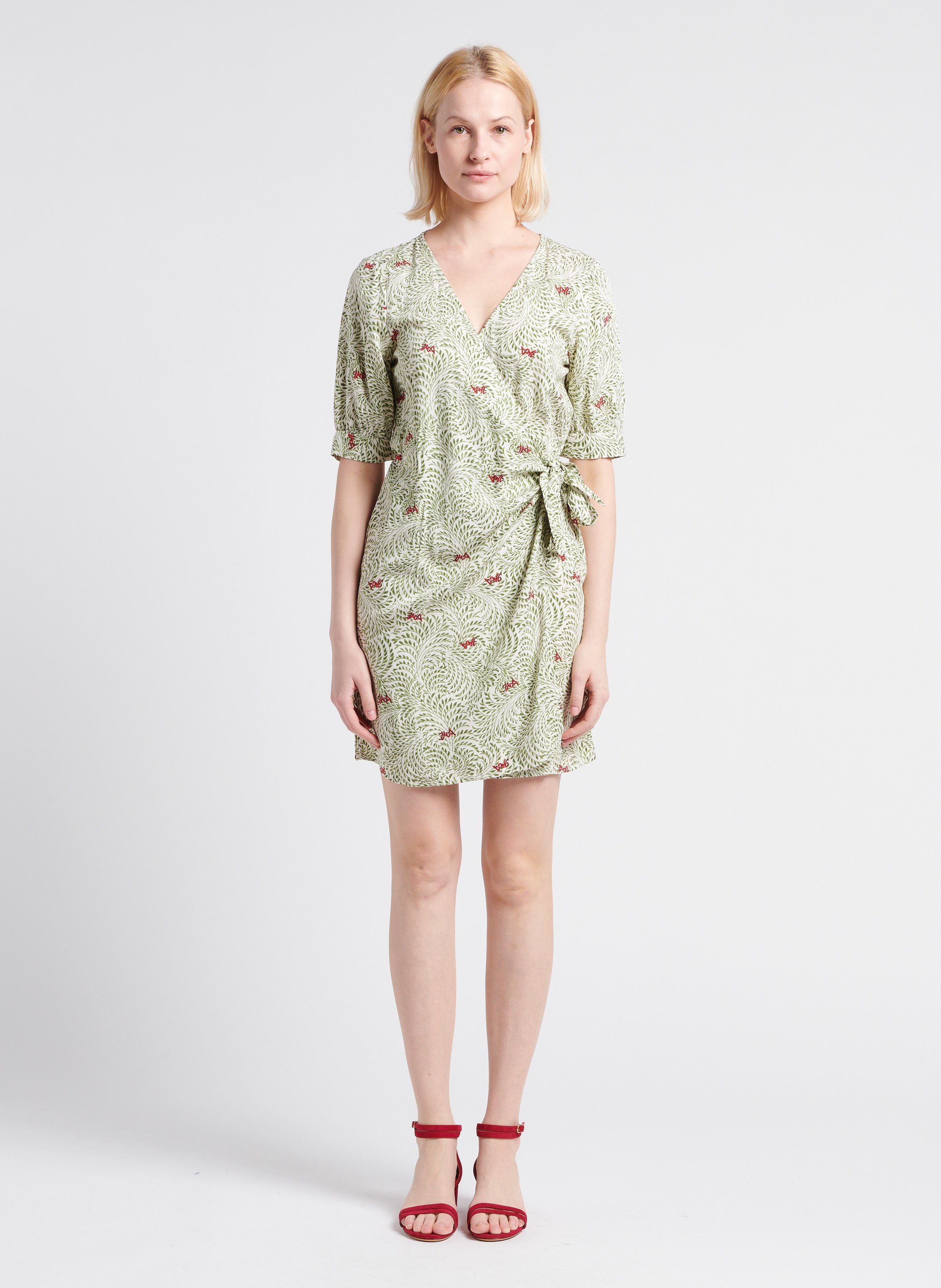 Robe Portefeuille Imprimée Vielvire Love Birch Vila - Femme - 14085973 ...