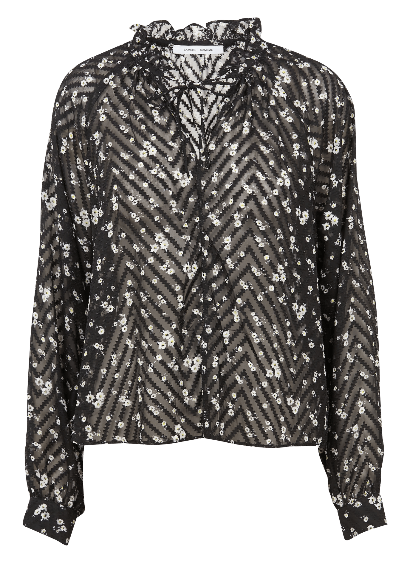 Top Transparente Estampado Dark Meadow Samsoe Samsoe - Mujer | Place ...