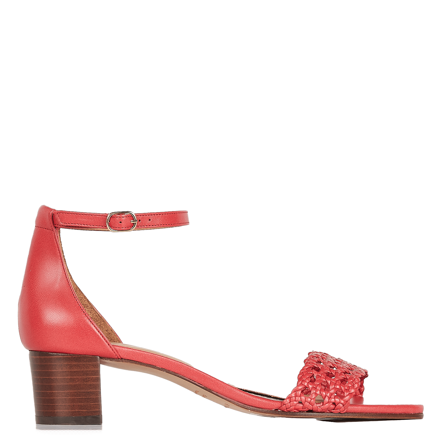 Sandales à Talon En Cuir Sandales N°890 Paprika Rivecour - Femme - 890 ...