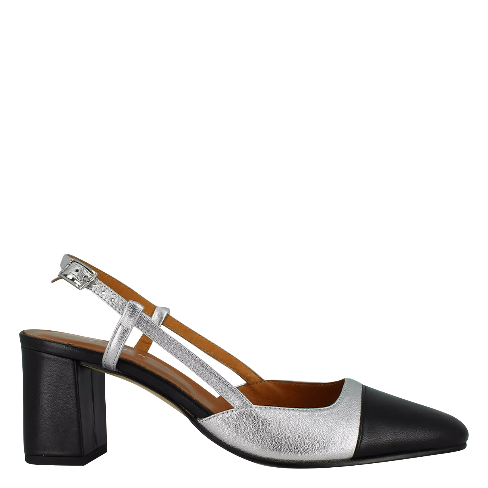 Leder-slingbacks Noir argent Jonak - Damen 264-DHAPOP CUIR CUIR | Place ...