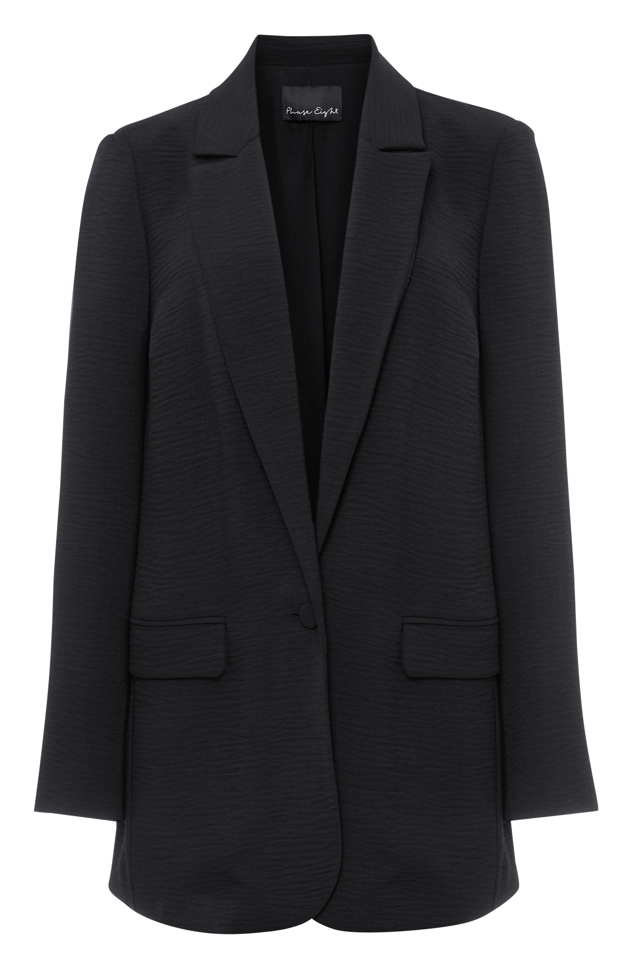 Straight-cut Tailored Jacket Black Phase Eight - Women | Place des ...