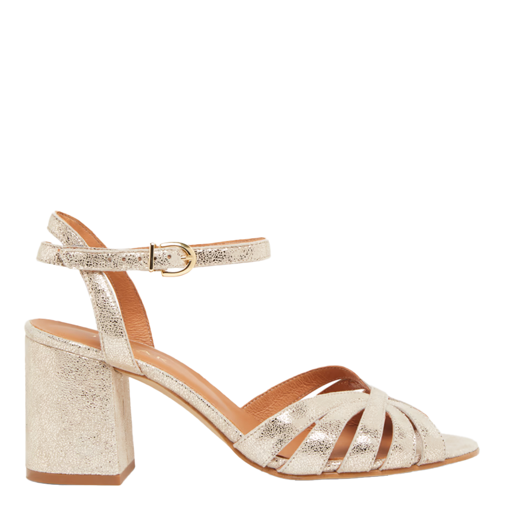 Sandali alti in pelle Platine Jonak - Donna 264-DEBACQ VELOURS LAMINE ...
