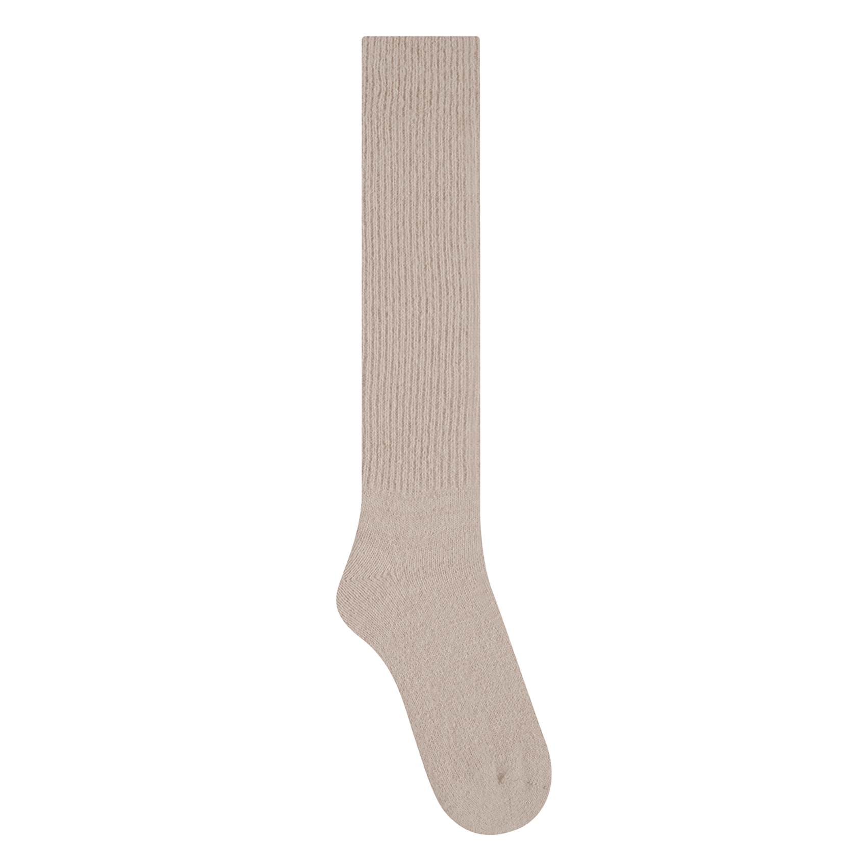 Mi-bas En Maille Côtelée Beige Bleuforet - Femme - 6455-CT6-BEIGE ...