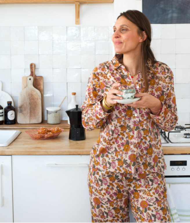 Pyjama femme Goa sorbet Rose Bindi Atelier - Femme PY_GOA_SOR_M | Place ...