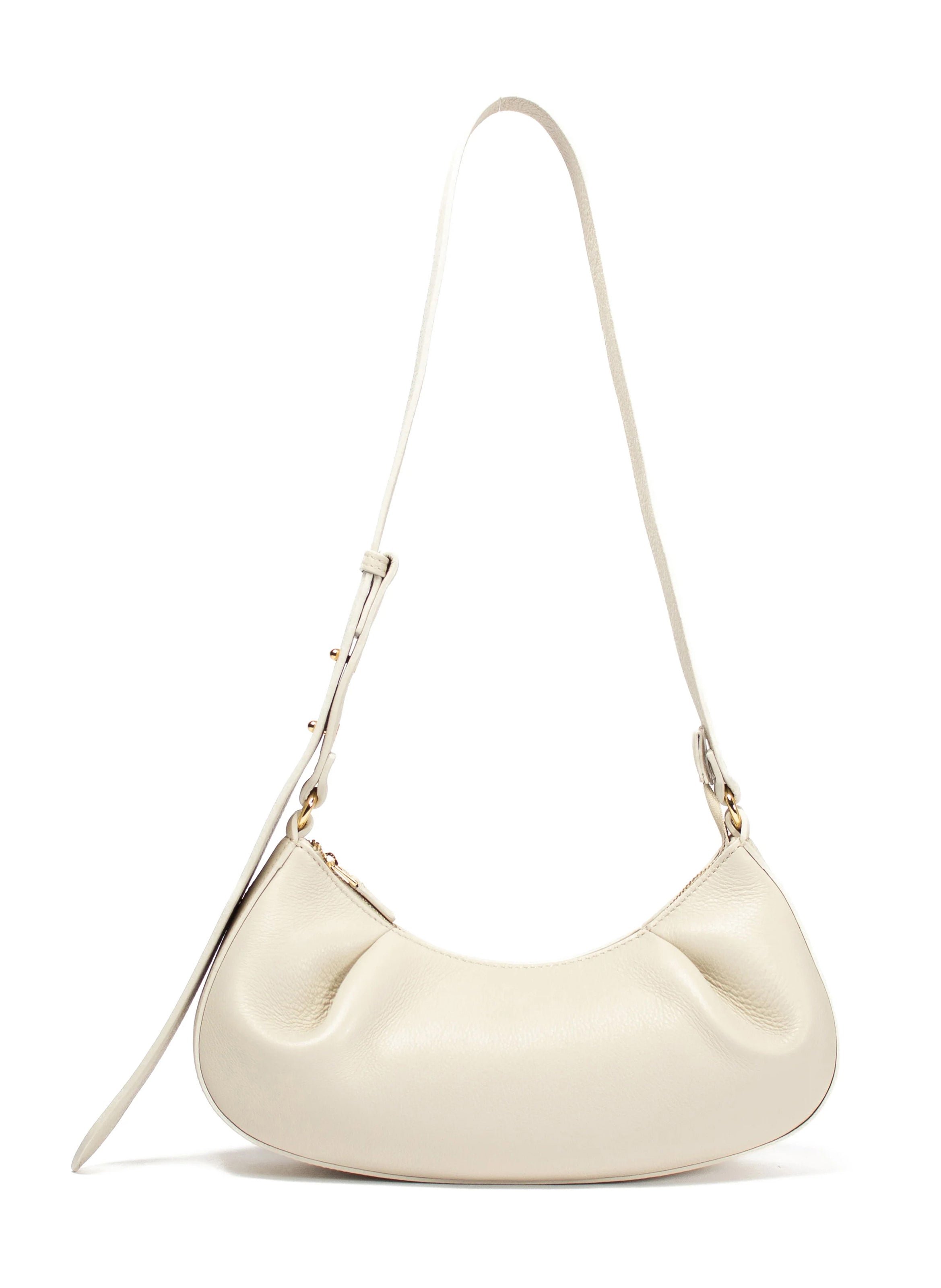 Sac dimple moon en cuir grainé Dimple moon Sésame Elleme - Femme ...