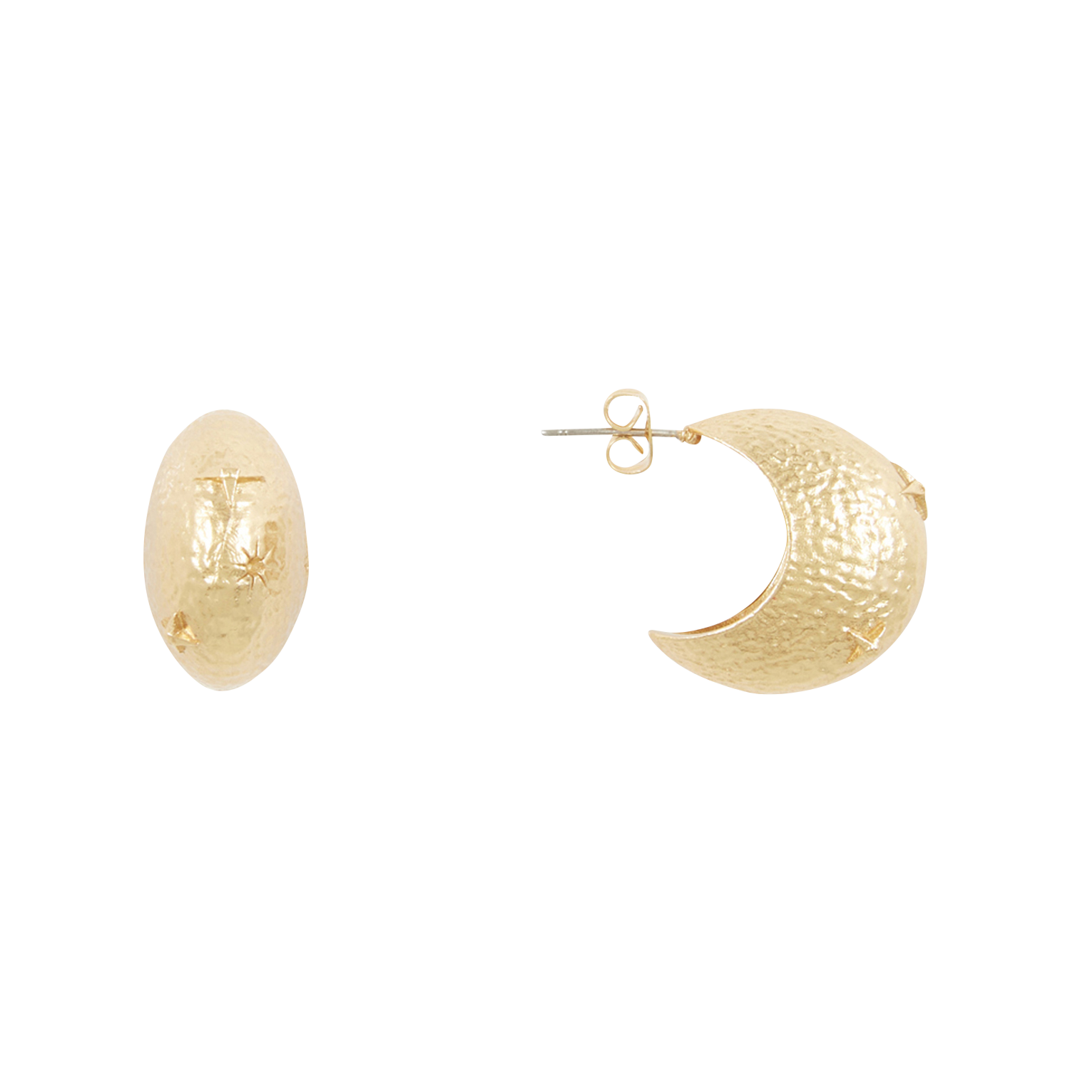 Moon earrings Dore Sessun - Women MINNA | Place des Tendances