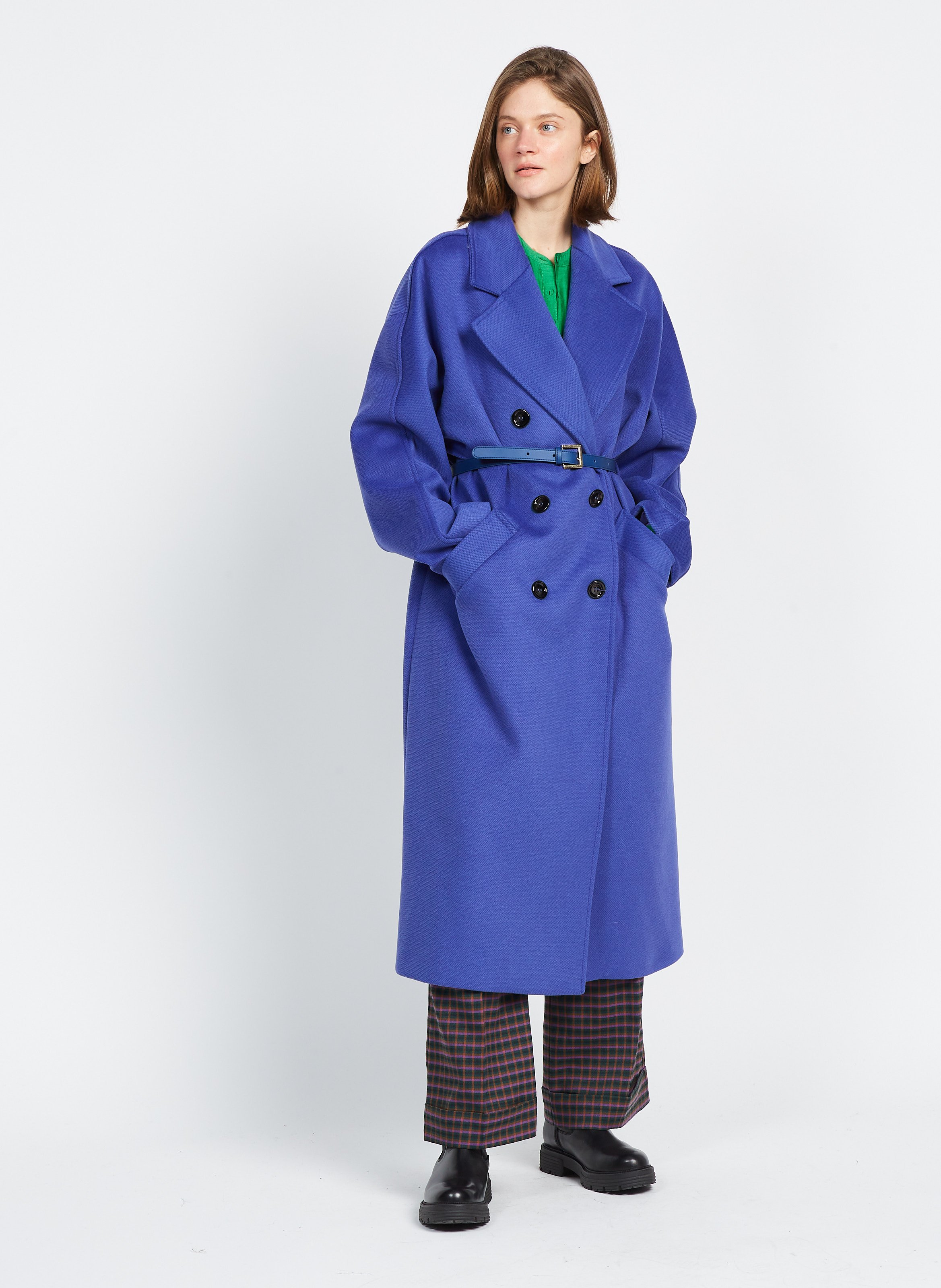 Manteau Long Ceinturé Viola Imperial - Femme | Place des Tendances
