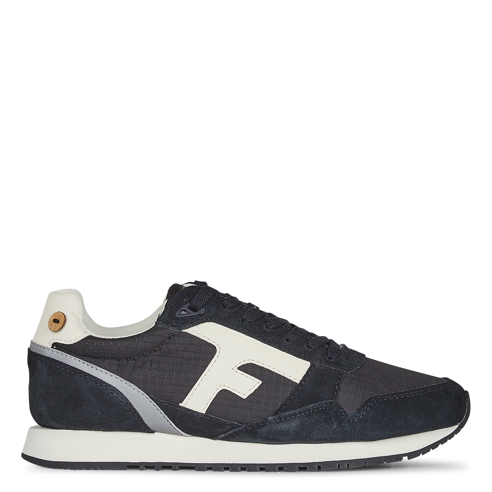 Leather Low-top Sneakers Light Black Faguo - Women | Place des Tendances