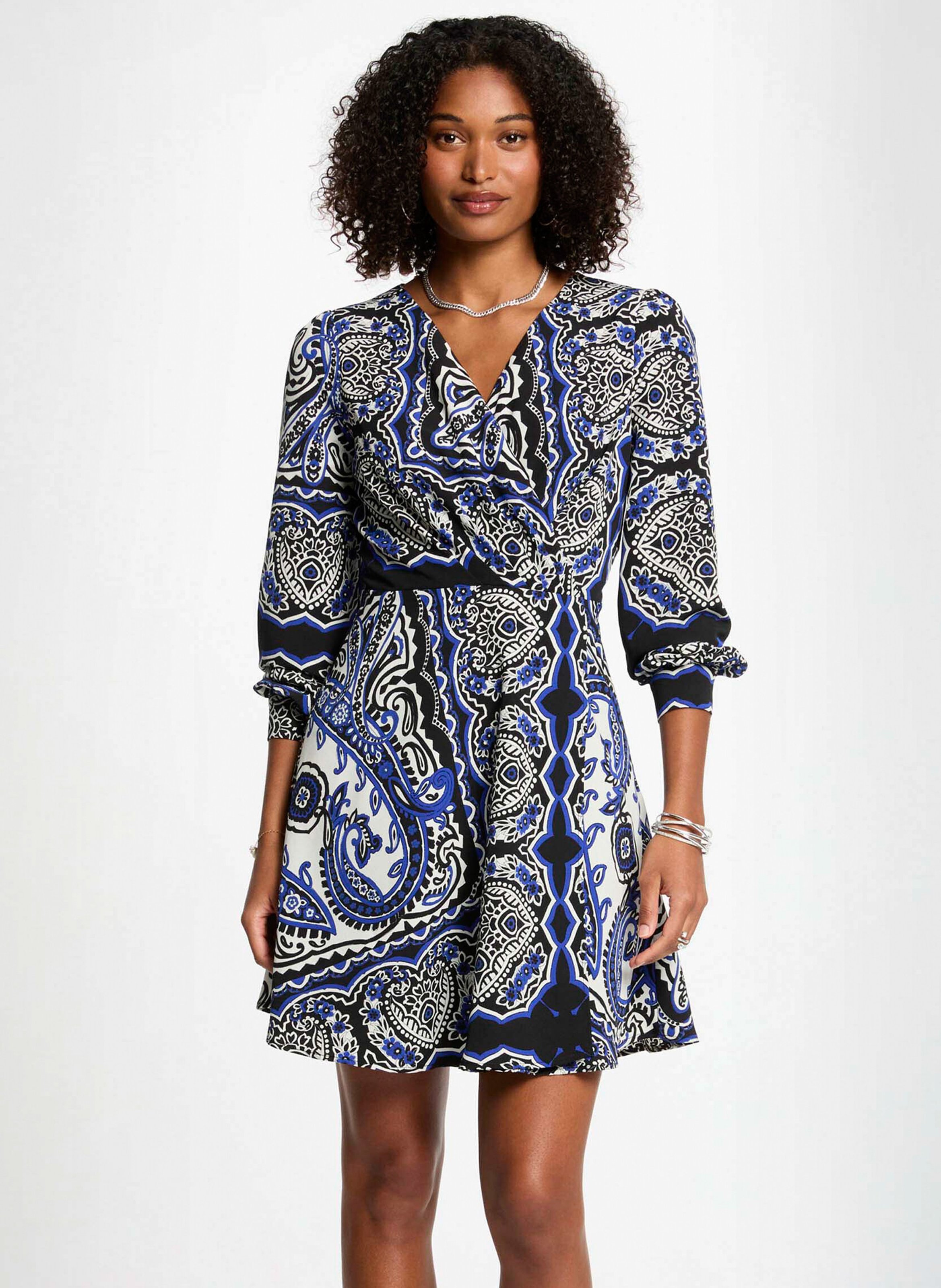 Robe courte col v imprimée Green nautical imp Morgan - Mujer 101507 ...