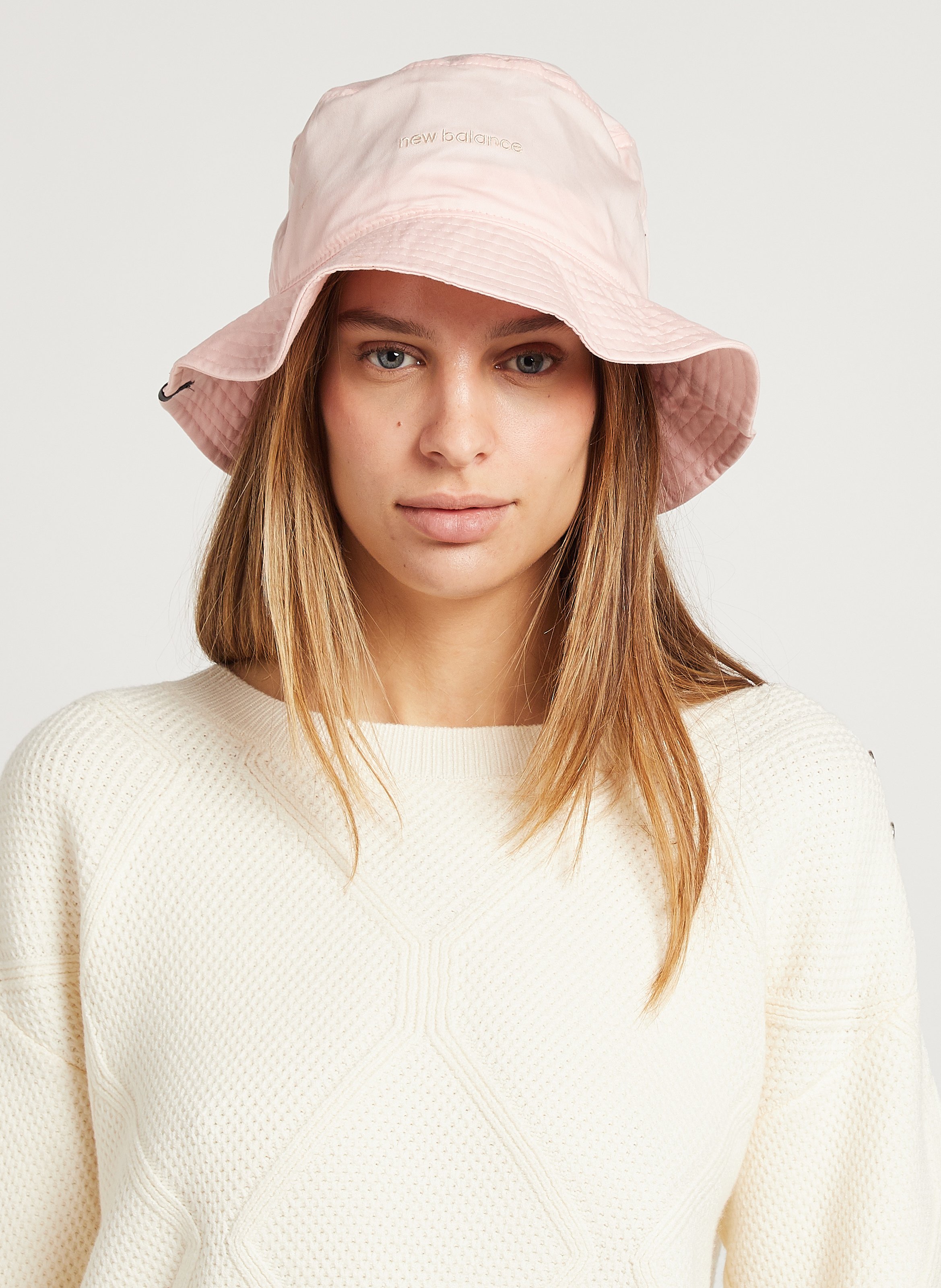 Cotton Bucket Hat Pink New Balance - Women | Place des Tendances