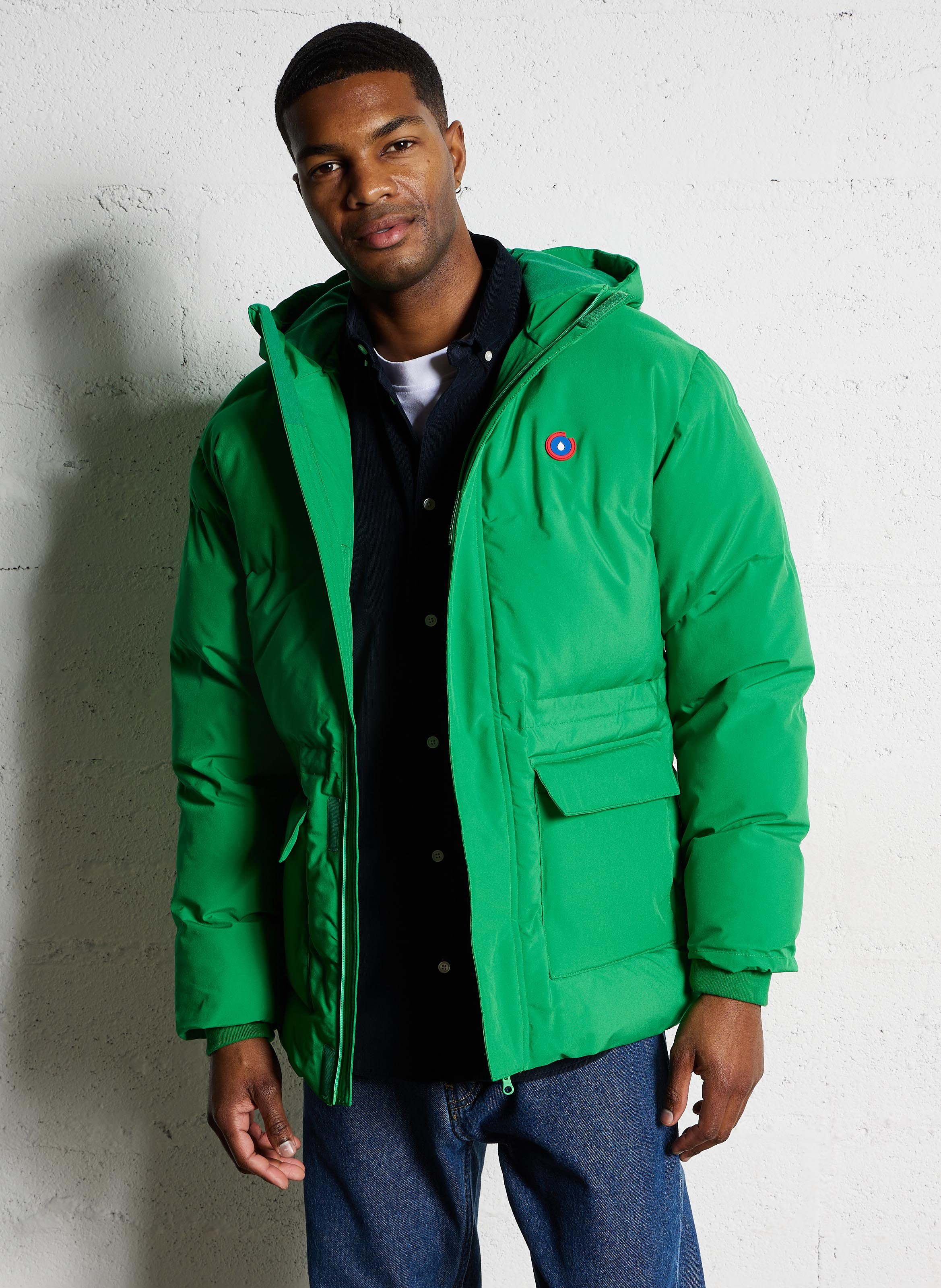 Oversized Waterproof Puffer Jacket Cactus Flotte - Men - 24002-CACTUS ...