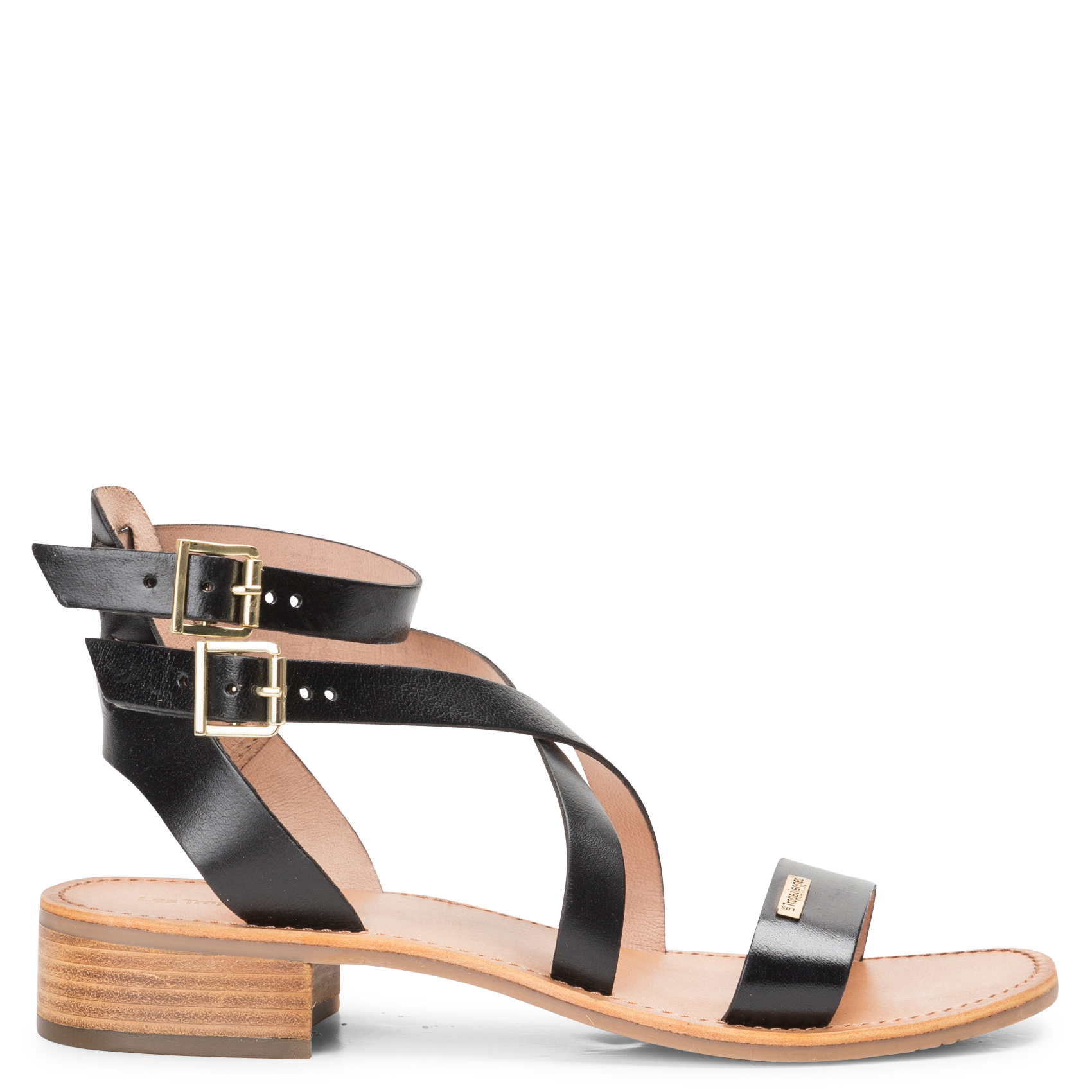 Leather Gladiator Sandals Noir Les Tropeziennes Par M.belarbi - Women ...