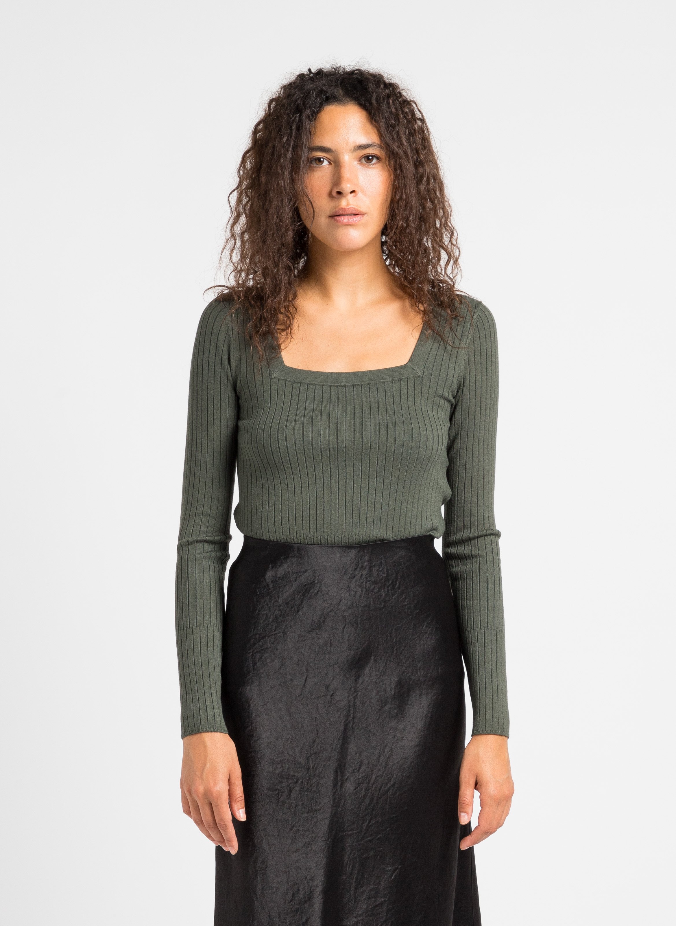 Pull col carré Timore Vert Max Mara Leisure - Femme 2333660334600 ...