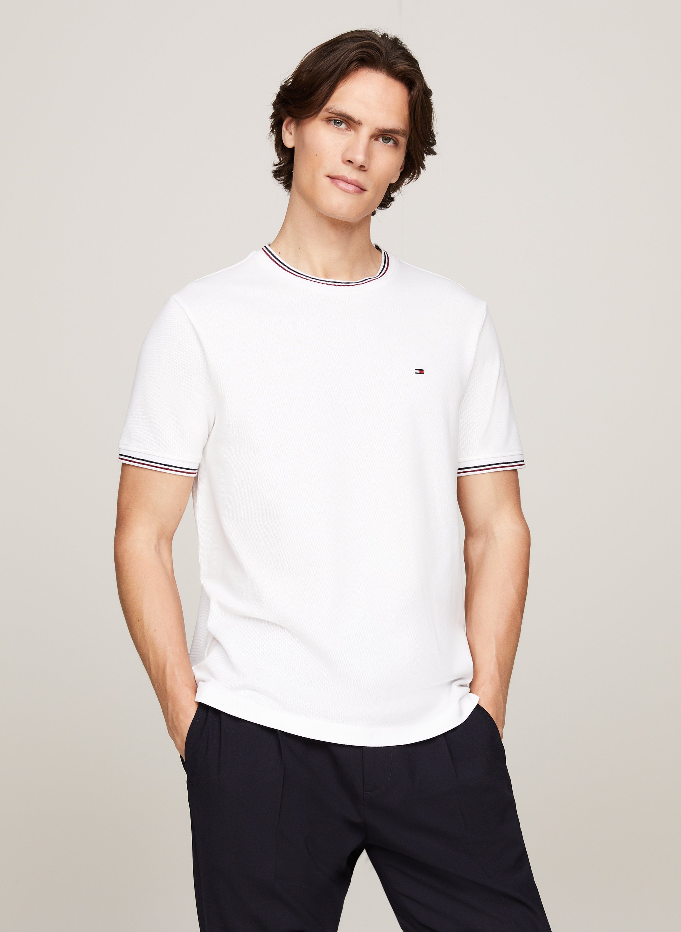 Mens white tommy hilfiger shirt store