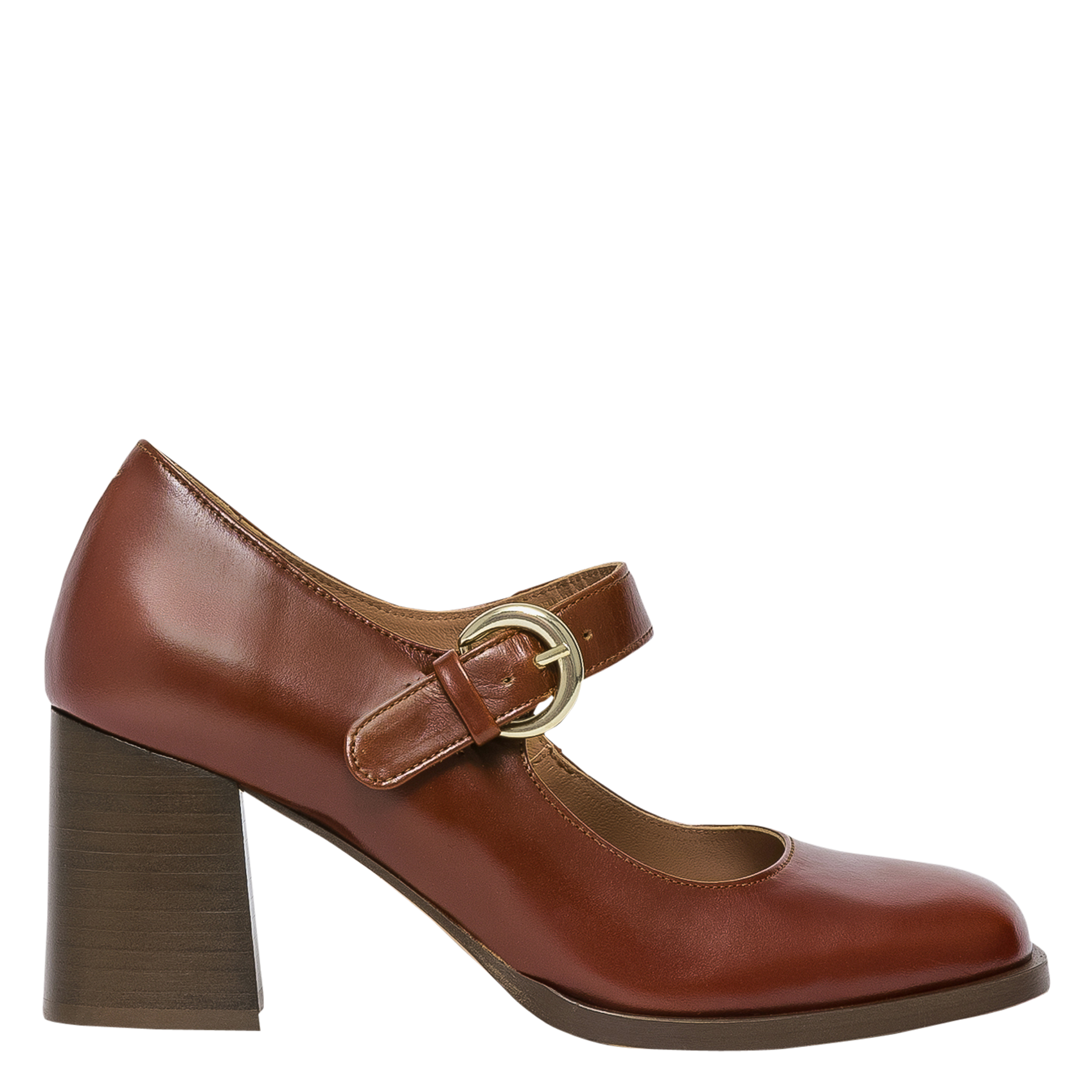 Leather mary janes Cognac Bocage - Women 20 38 475 0247 | Place des ...