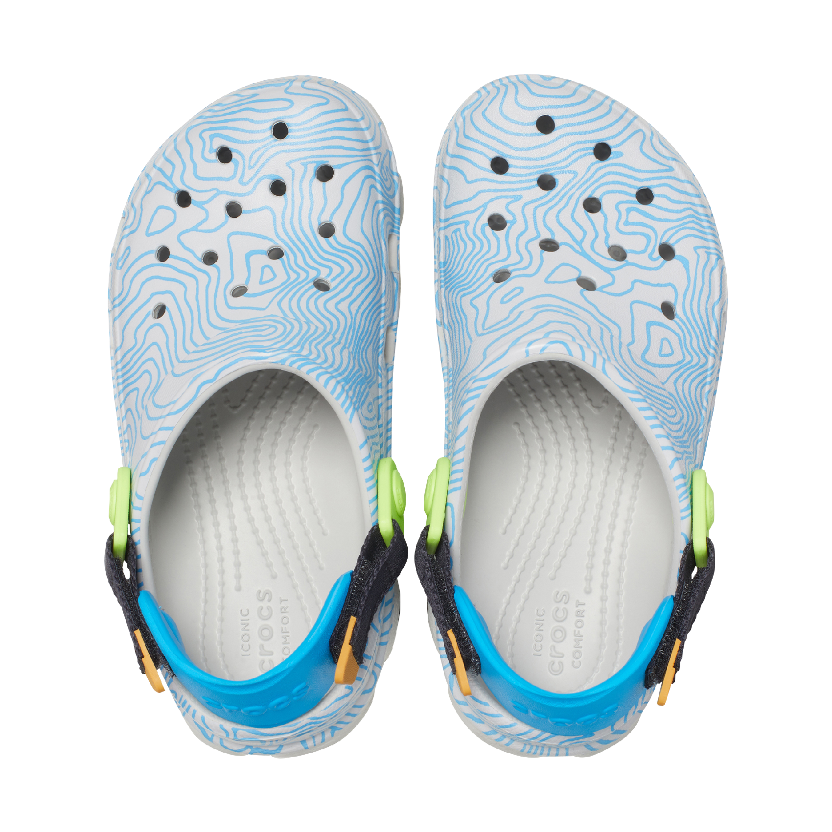 Flache Plateau-sandalen Mit Print Atmosphere Multi Crocs - Kind | Place ...